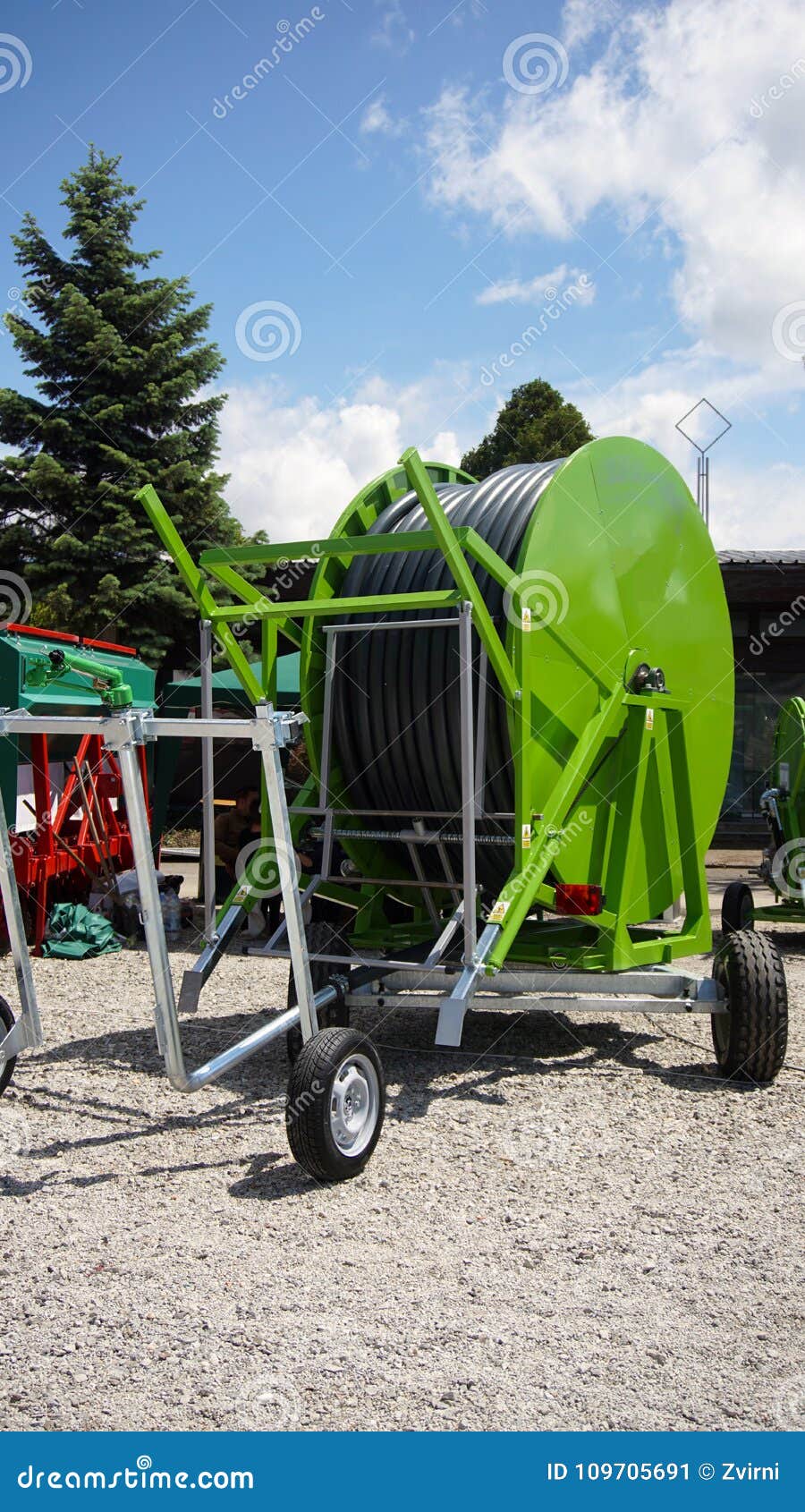 Irrigation machine stock image. Image of irrigating - 109705691