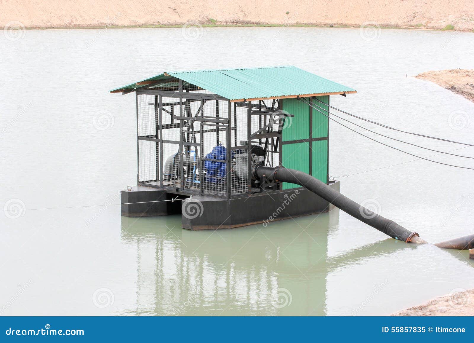 Irrigation Pumping Pipe System Stock Image - Image of hydraulic, farms ...
