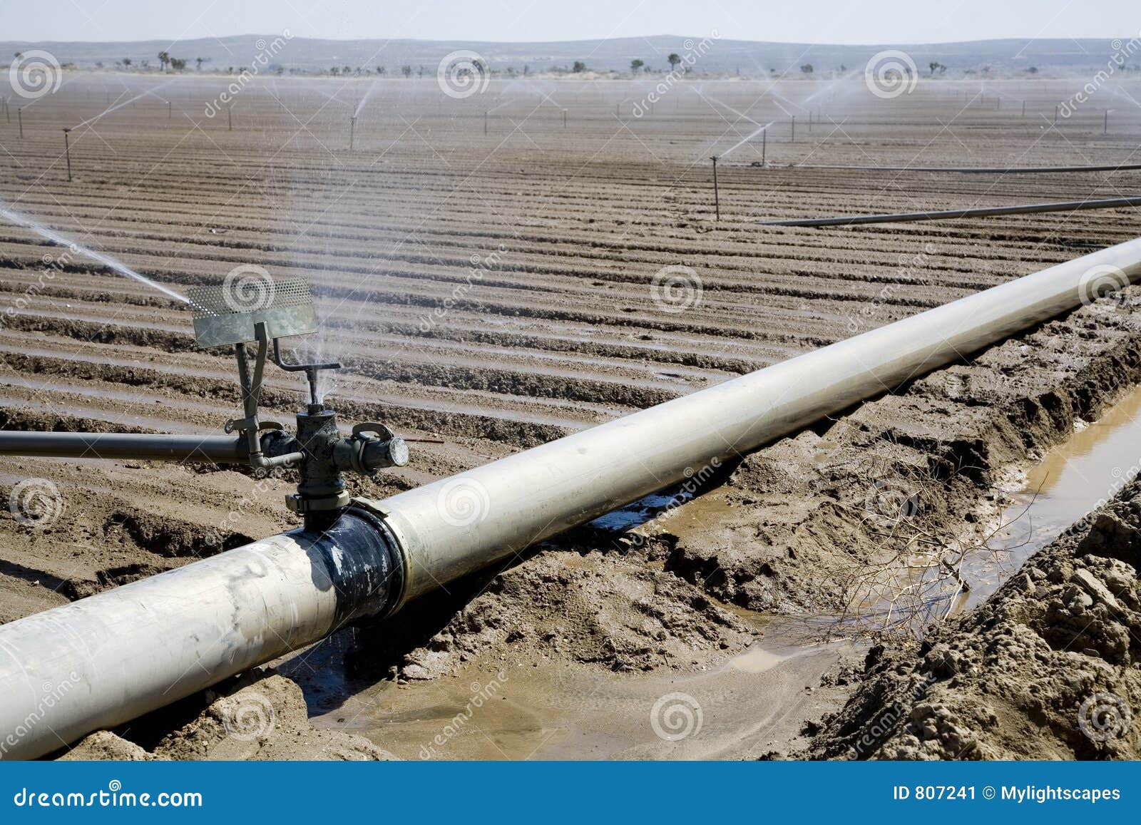 Irrigation system stock image. Image of leak, leaking, drainage - 807241