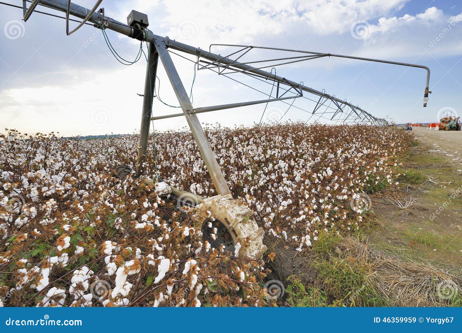 Irrigation System stock image. Image of cloud, plant - 46359959