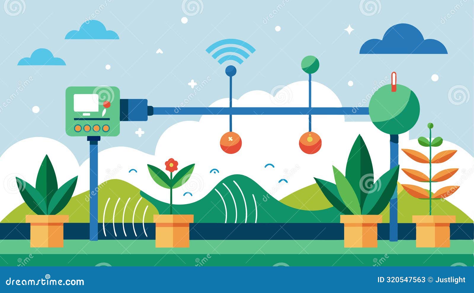 An Irrigation System Equipped With Sensors And AI Algorithms Detecting ...