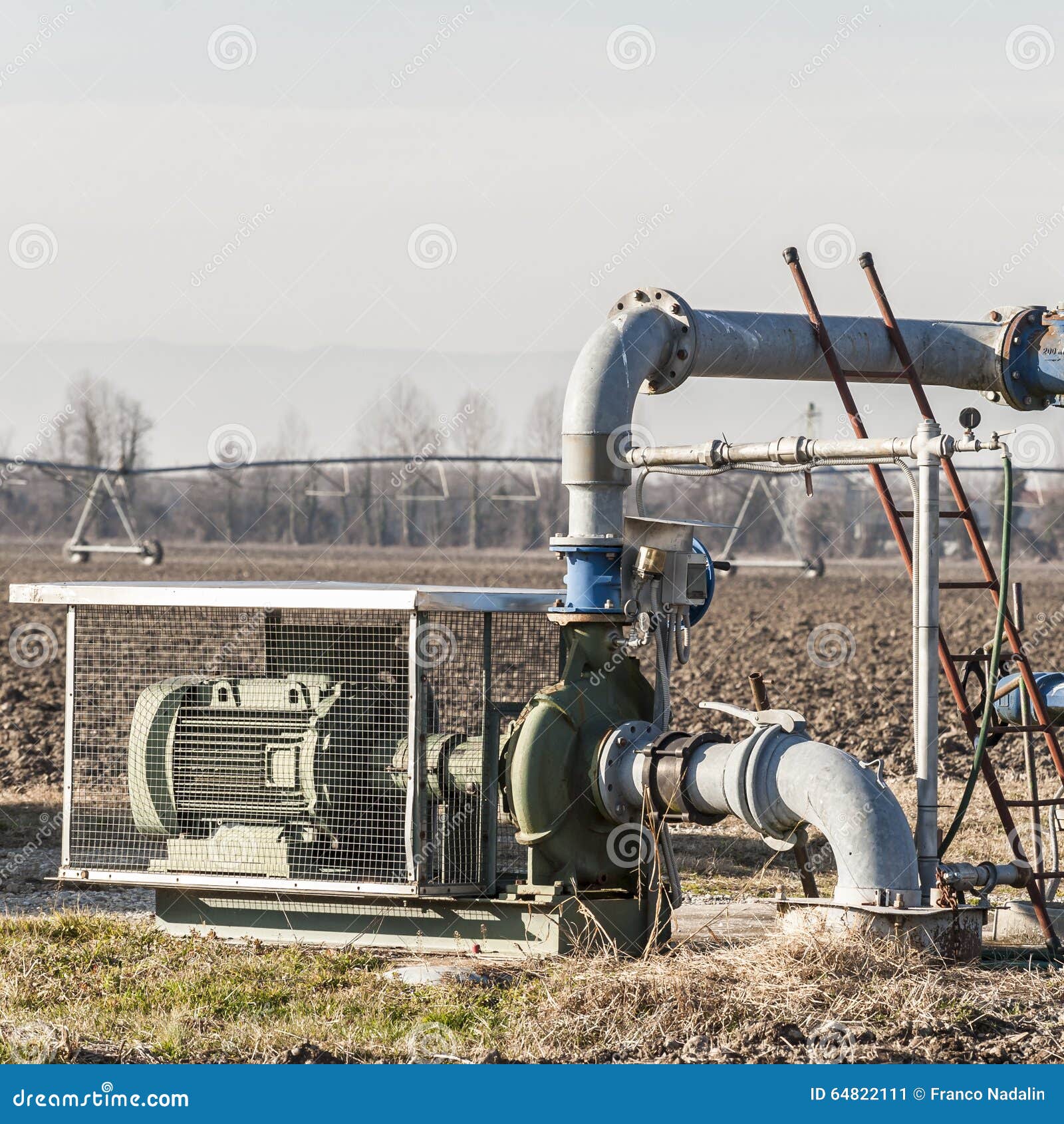 Irrigation Water Pumping System Stock Image - Image of equipment ...