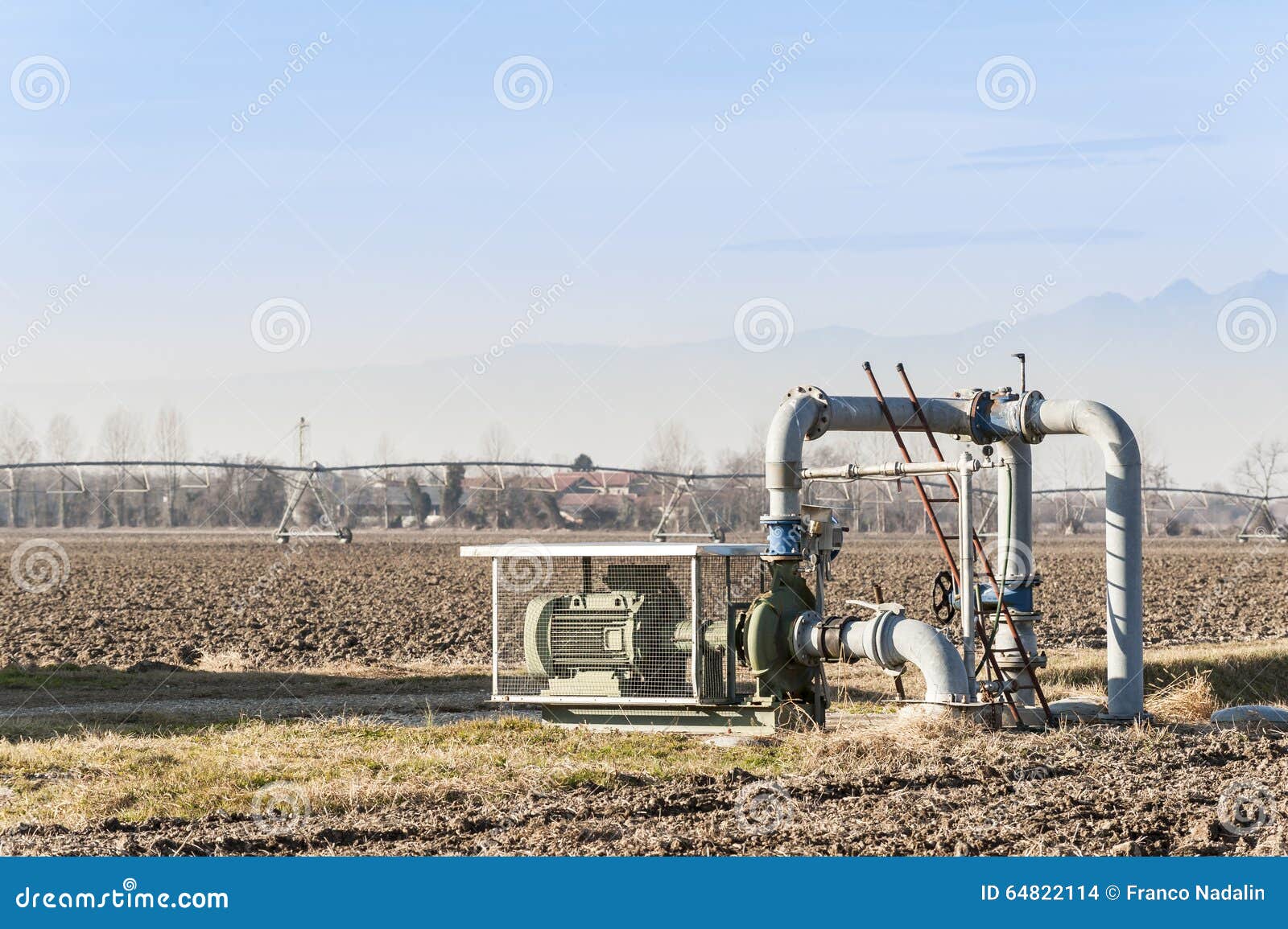 Irrigation Water Pumping System Stock Photo - Image of agriculture ...