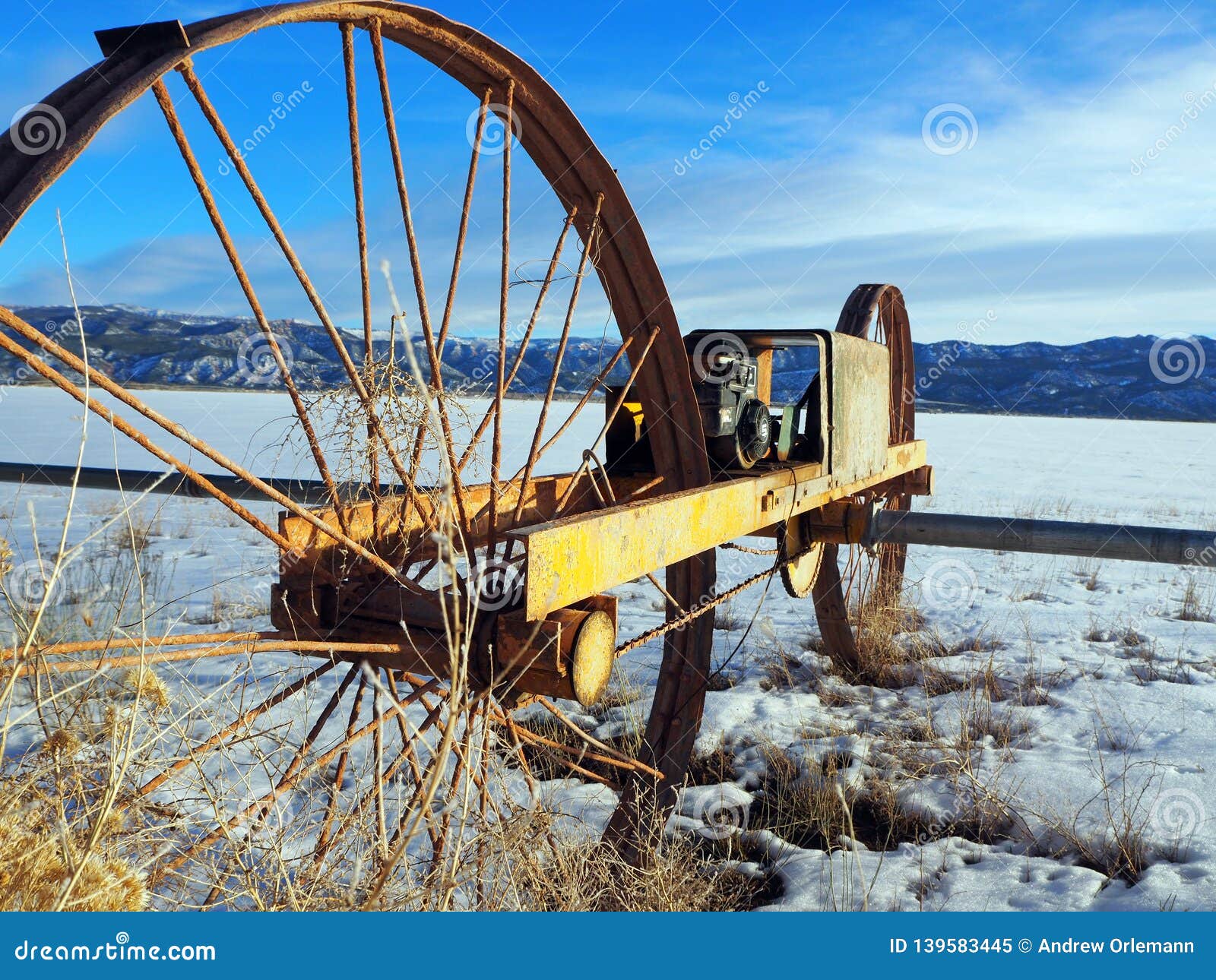 Irrigation Wheel Line Stock Image | CartoonDealer.com #61003513