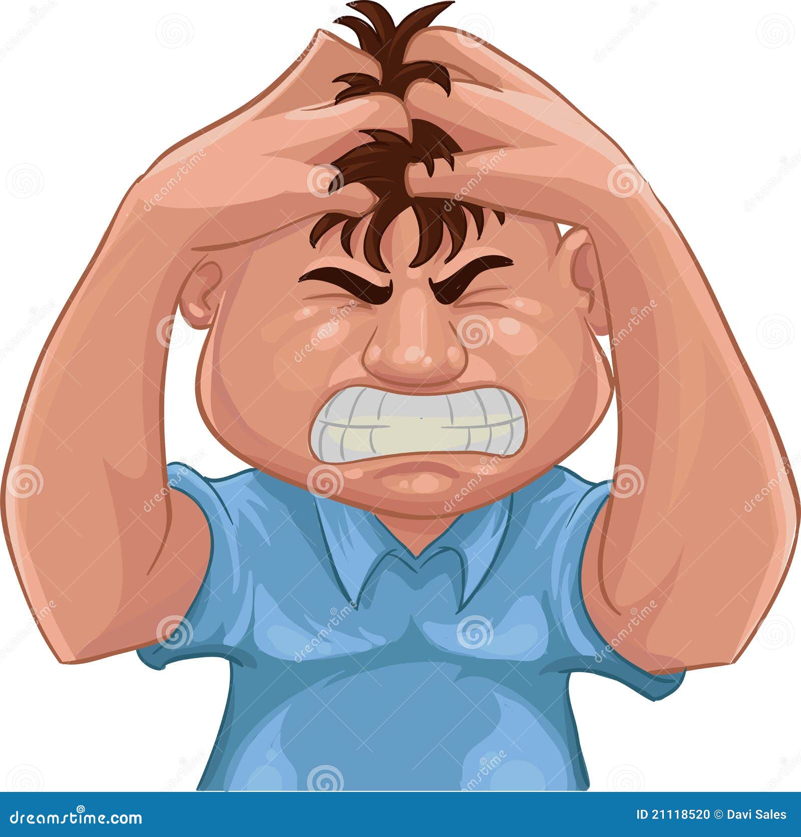 Irritado ilustração do vetor. Ilustração de boca, assustador - 21118520