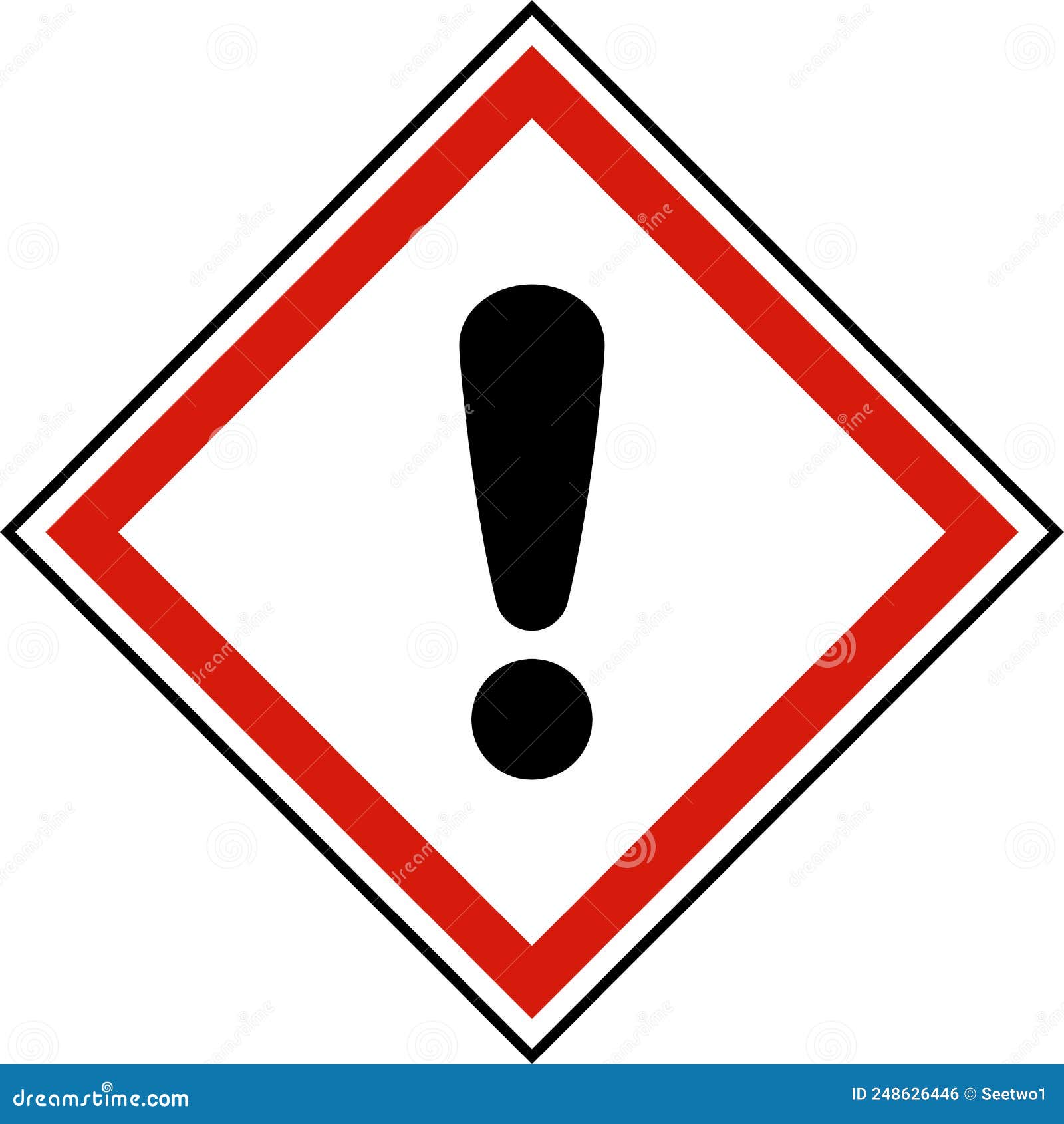 Irritant Symbol Label on White Background Stock Vector - Illustration ...