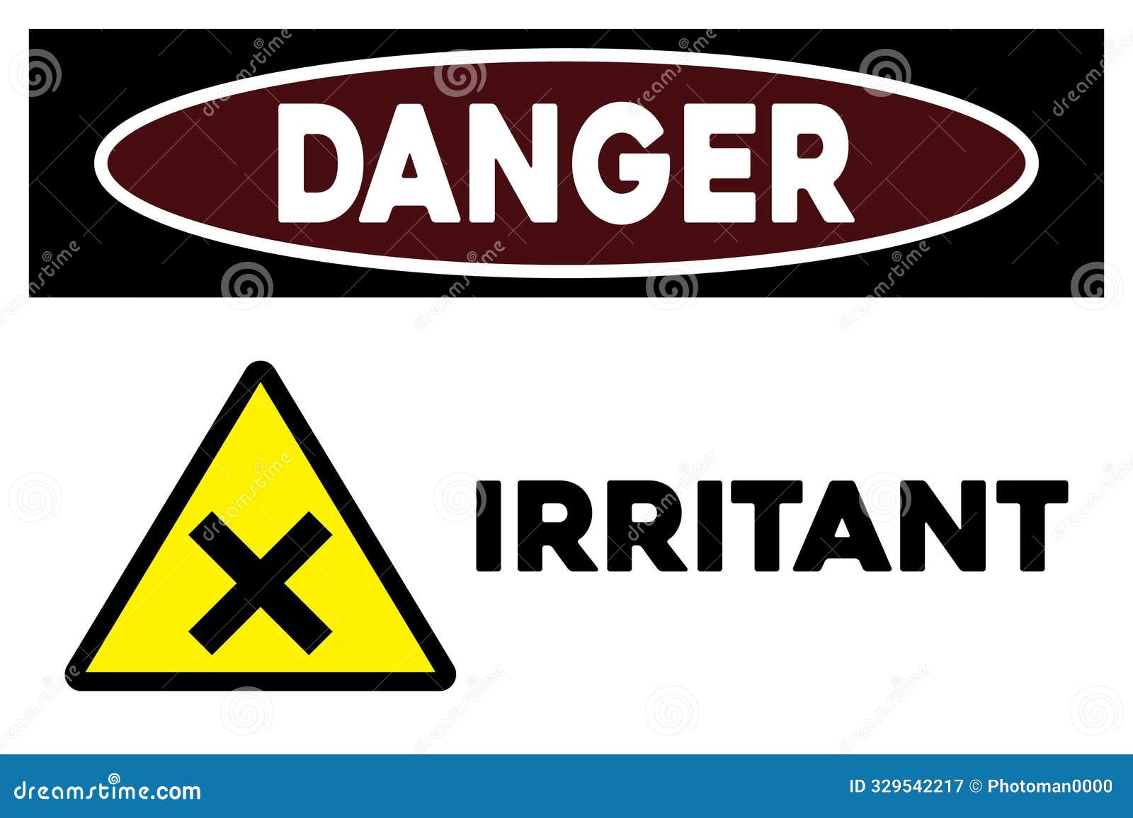 Irritant warning sign stock illustration. Illustration of symbol ...