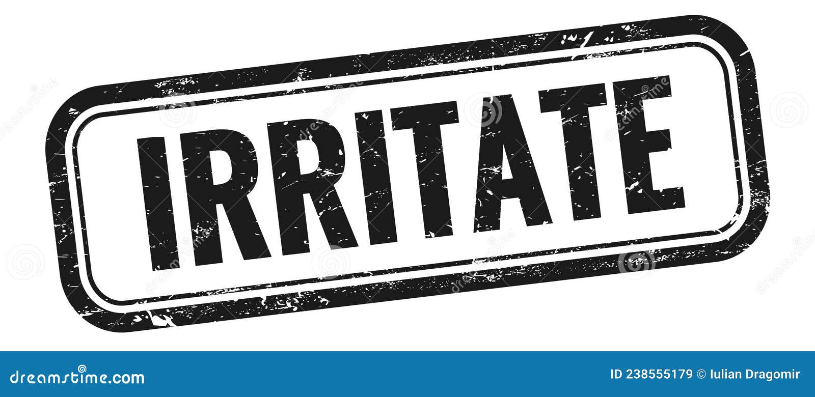 IRRITATE Text Written On Green Vintage Stamp Royalty-Free Stock Image ...