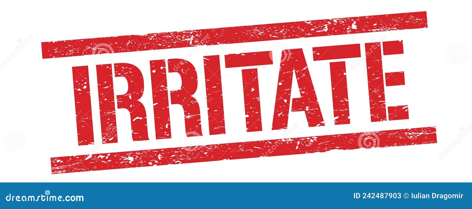 IRRITATE Text On Red Vintage Lines Stamp Royalty-Free Stock Photo ...