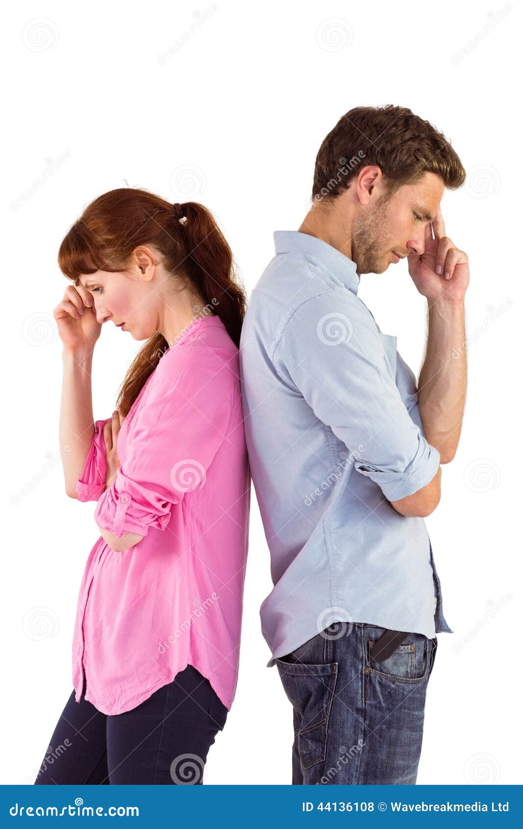Irritated Couple Ignoring Each Other Stock Photo - Image of couple ...