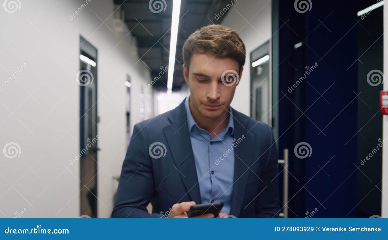 Irritated Man Making Call in Office. Dissatisfied Executive Rejecting ...