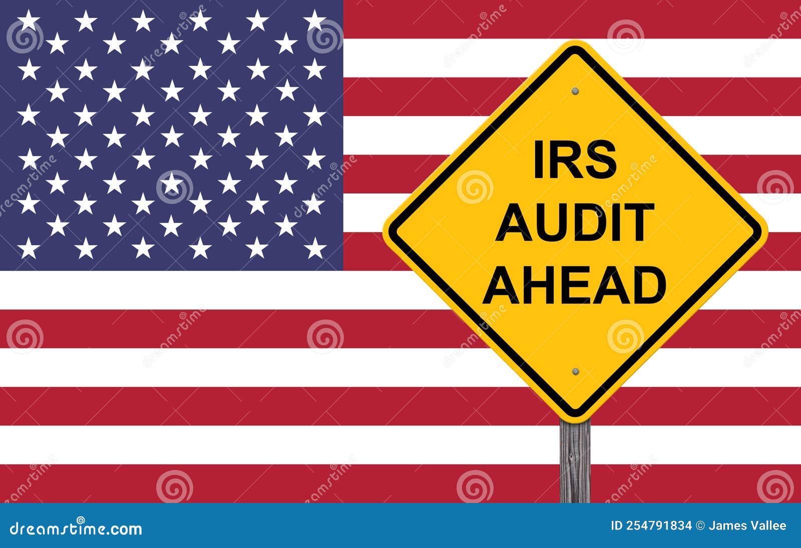 IRS Audit Ahead Warning Sign Stock Photo - Image of auditing, financial ...