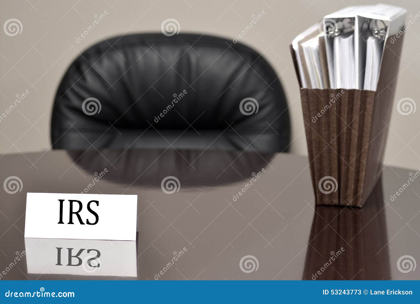 IRS Card with Tax Files stock image. Image of american - 53243773