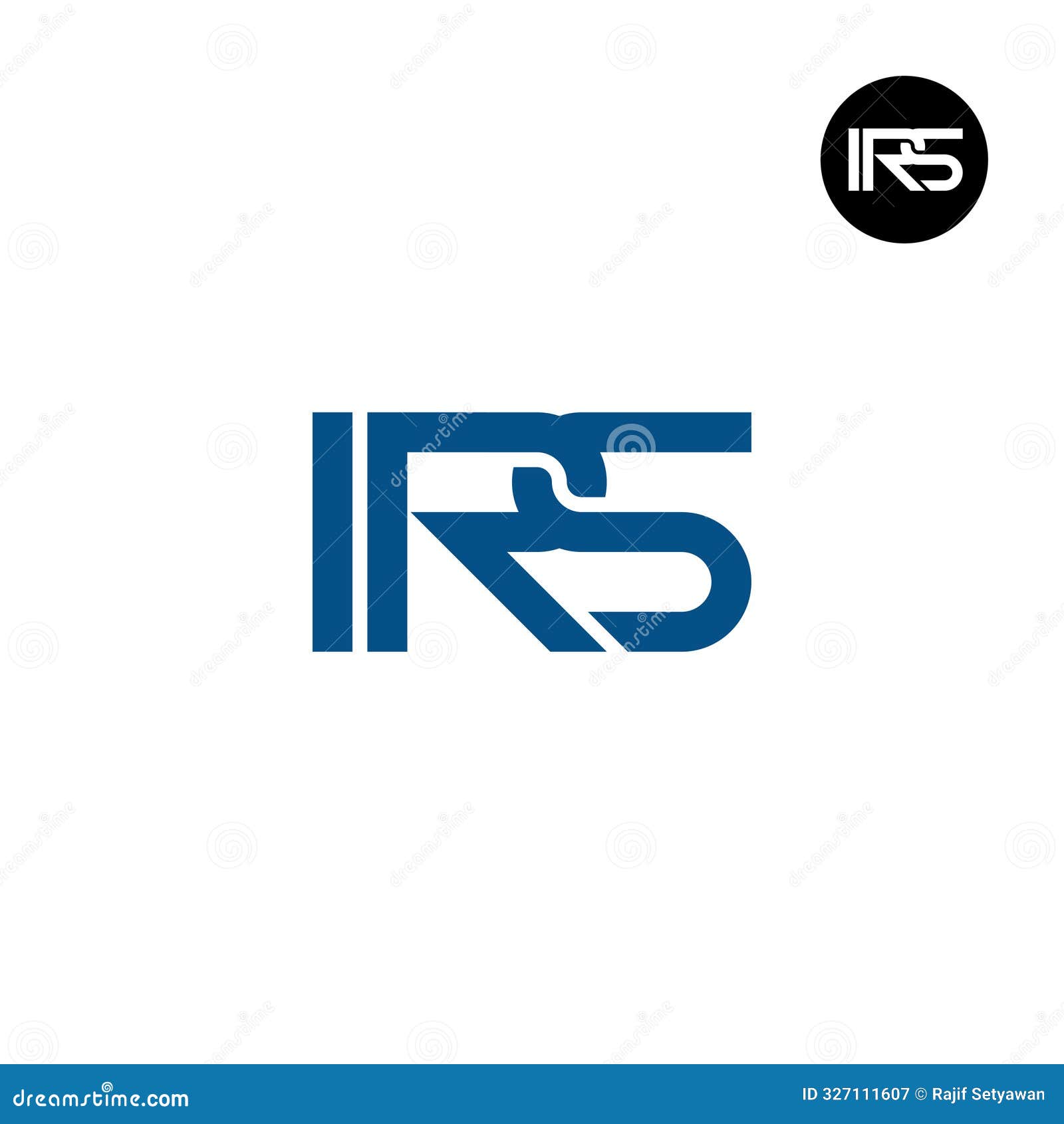 IRS Logo Letter Monogram Design Stock Vector - Illustration of ...