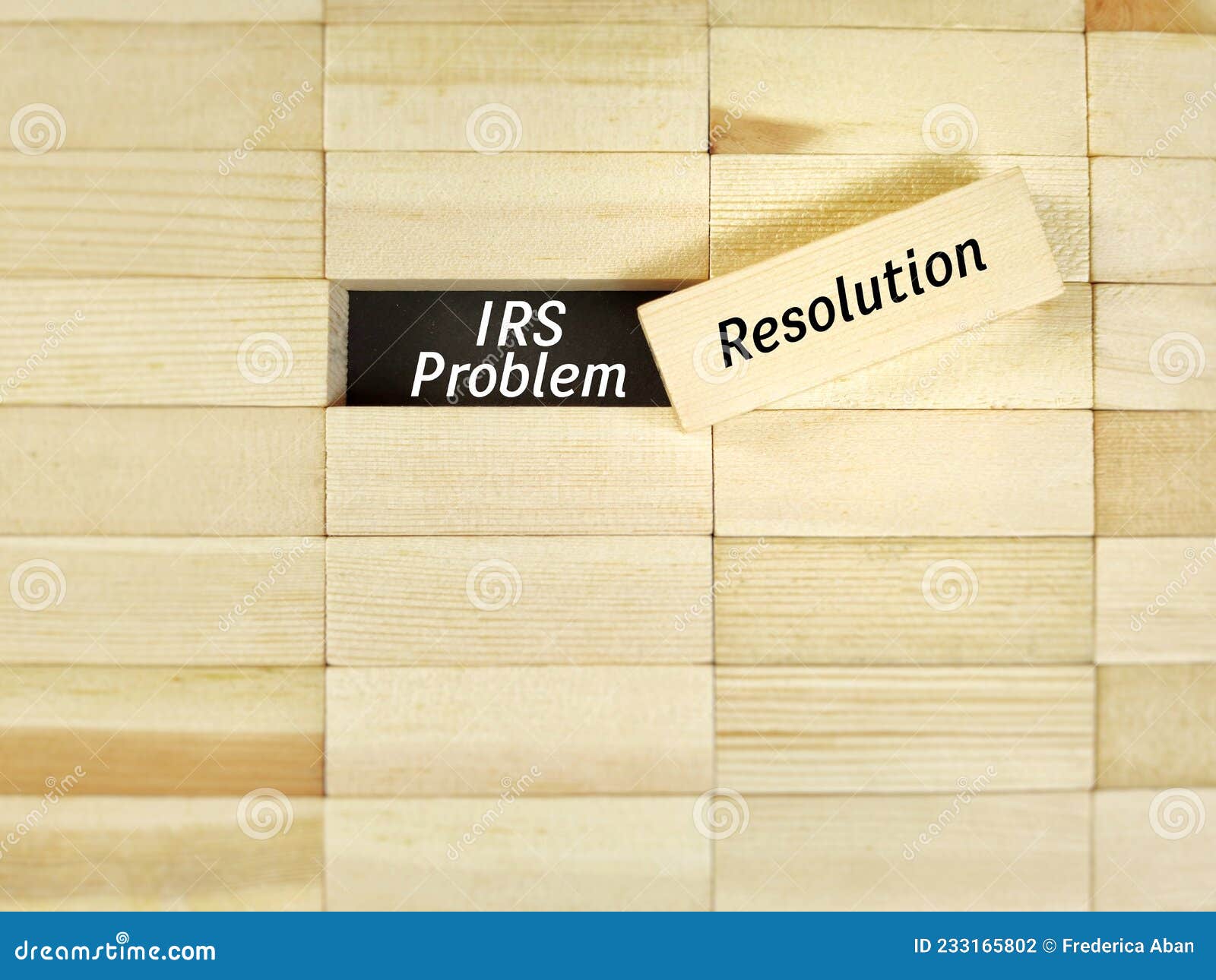 IRS Problem Resolution Text Background. Business Concept. Stock Photo ...