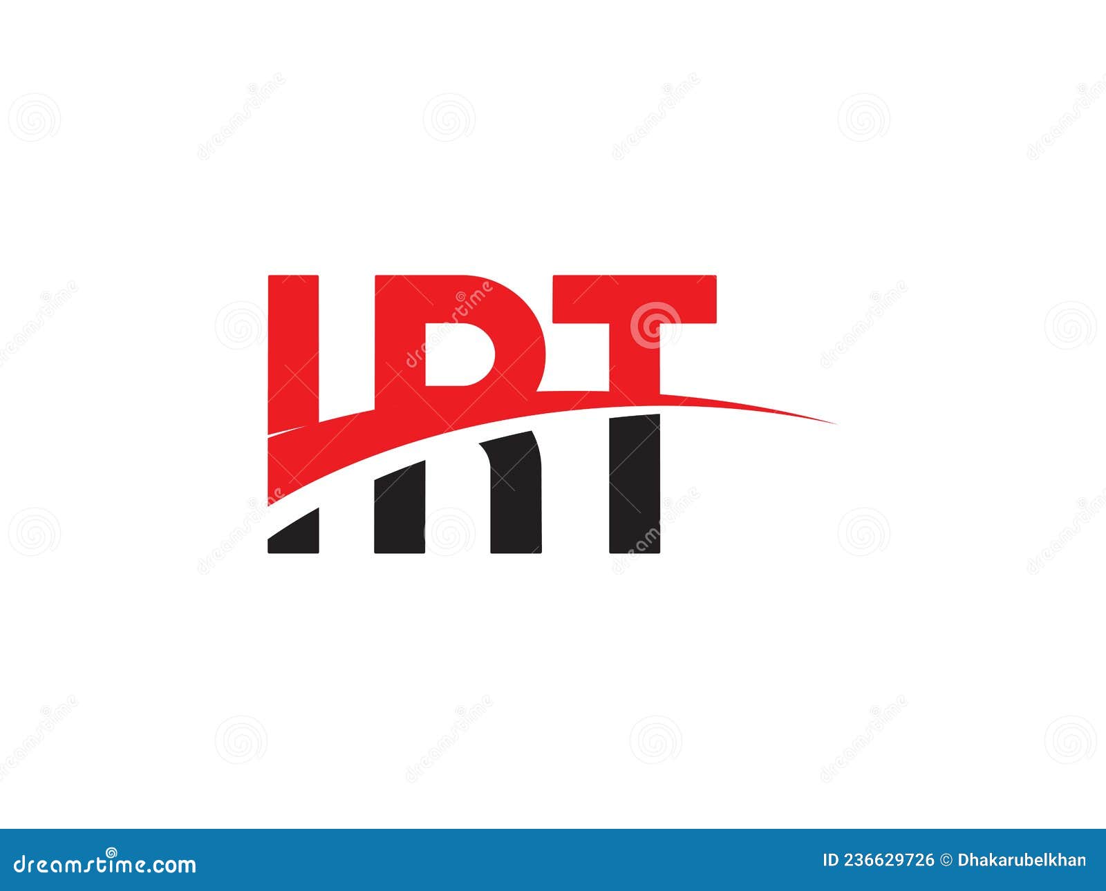 IRT Letter Initial Logo Design Vector Illustration Stock Vector ...
