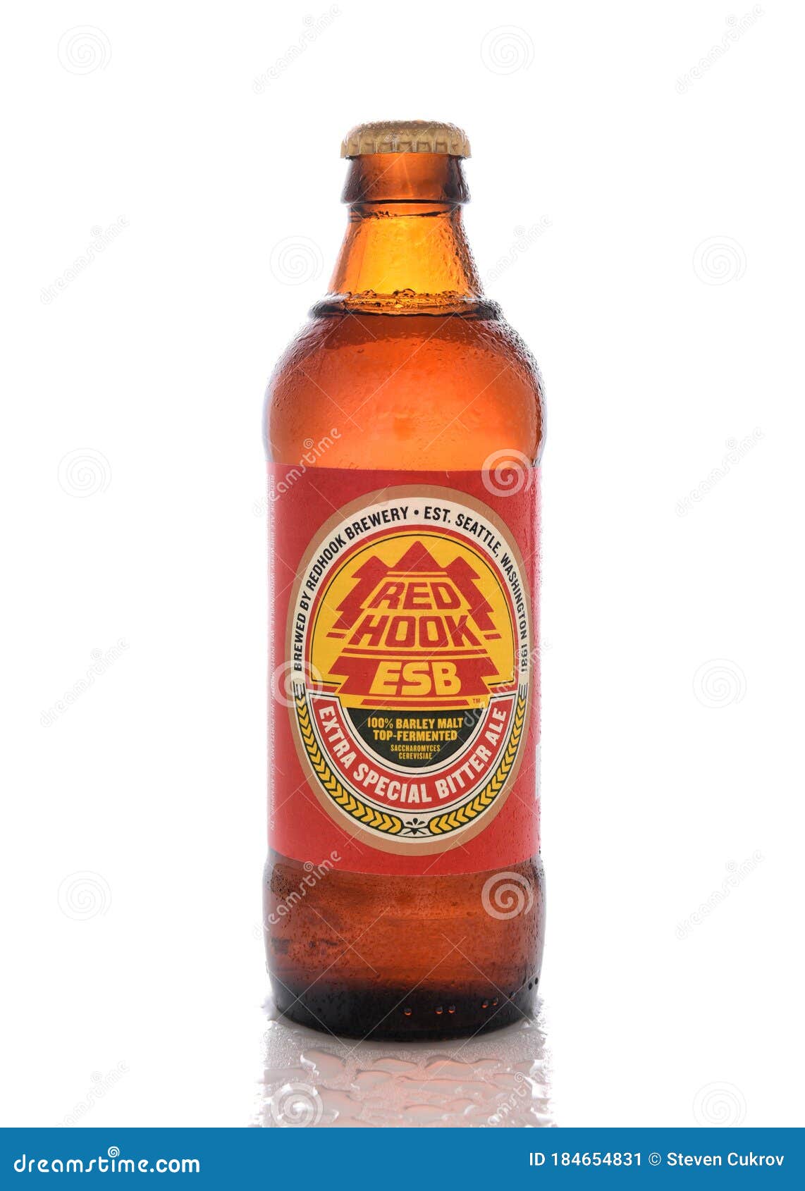 A bottle of Redhook ESB editorial photo. Image of brewer - 184654831