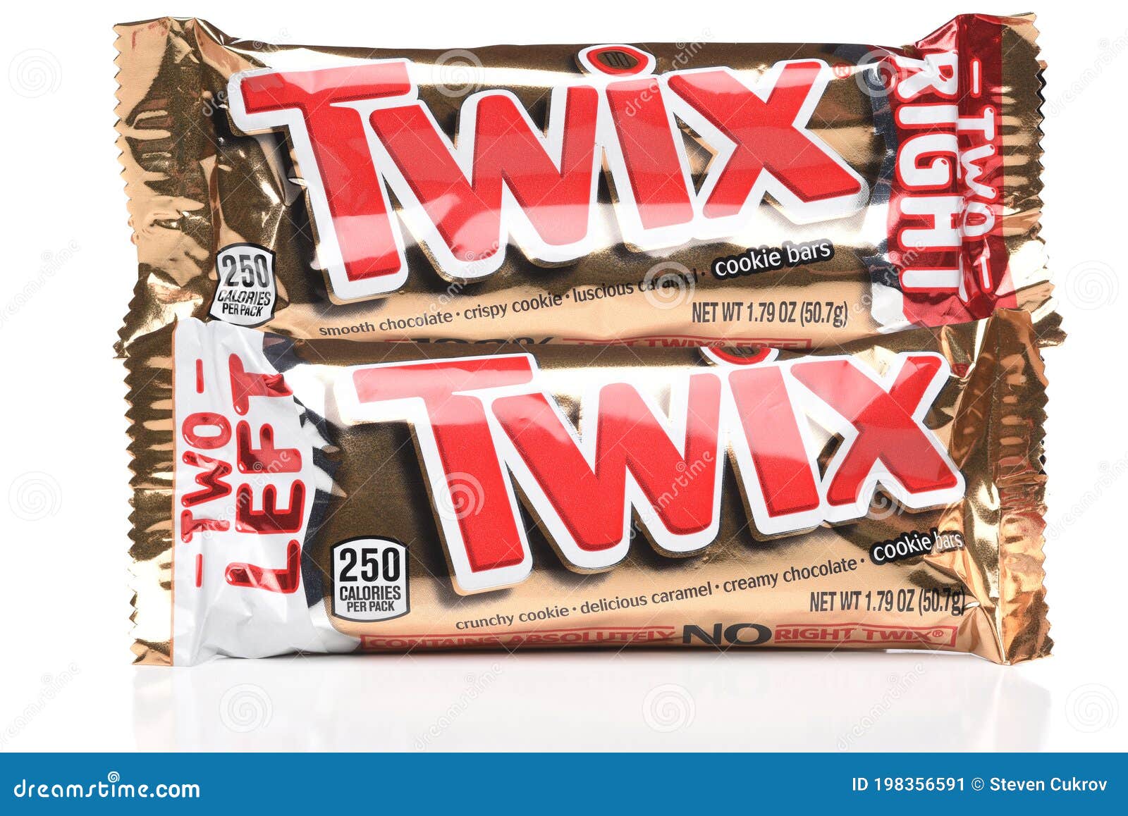 IRVINE, CALIFORNIA - 6 OCT 2020: Two Packages of Twix, Candy Bars, One ...