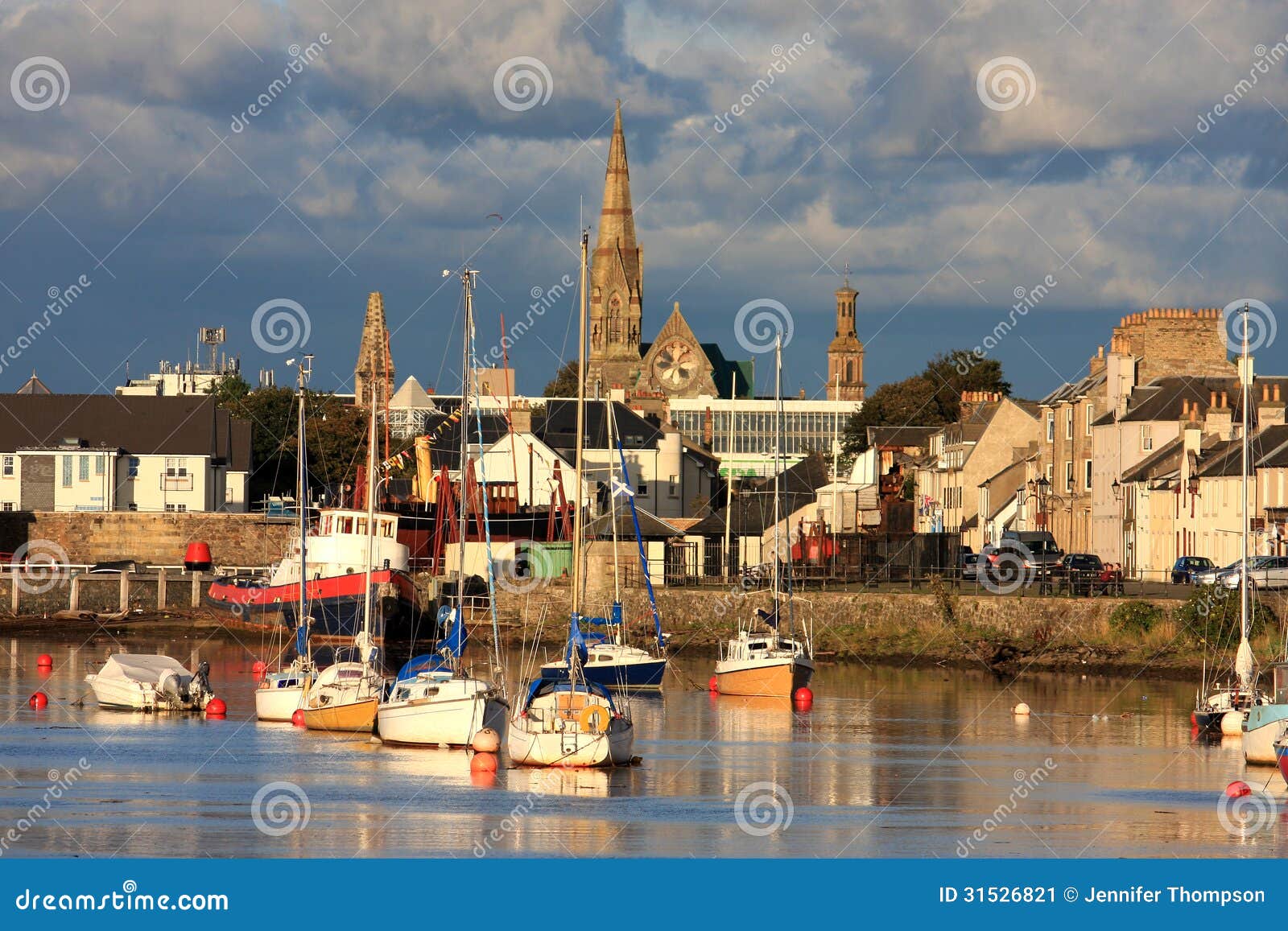 Irvine, Scotland stock image. Image of moor, reflection - 31526821