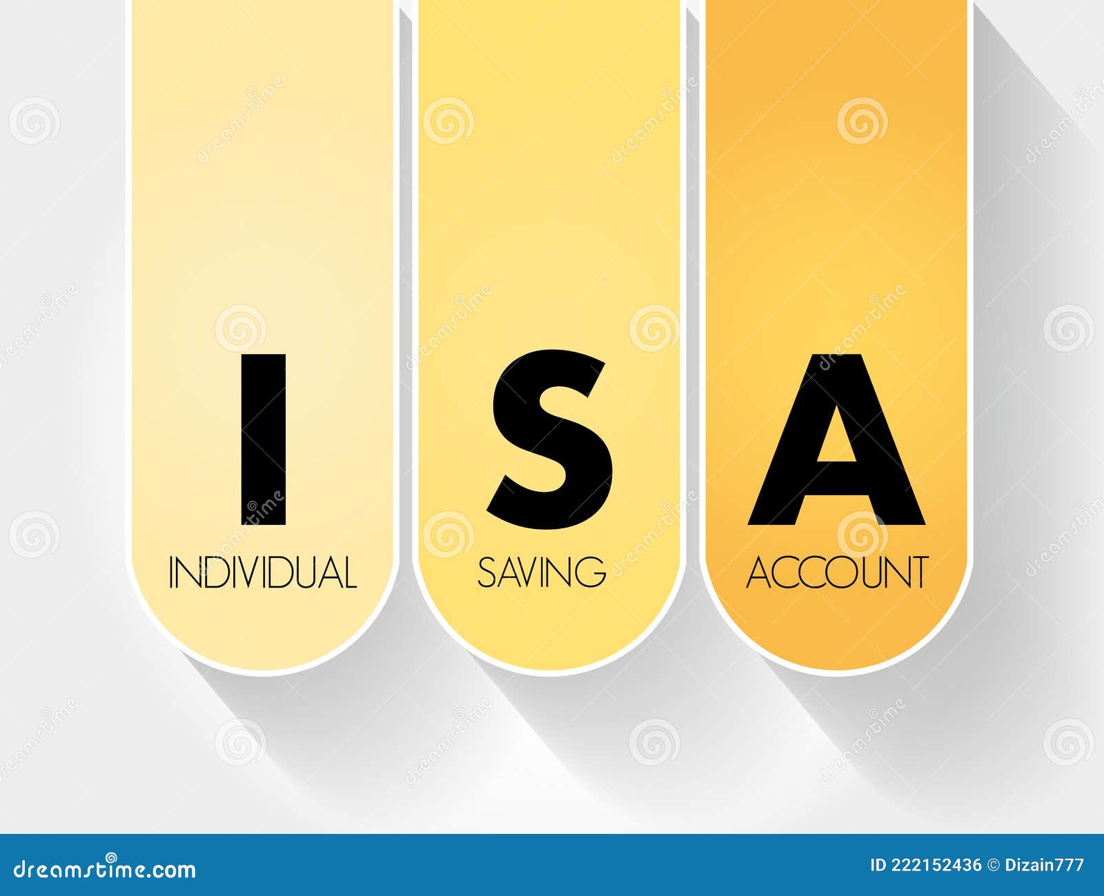 ISA - Individual Saving Account Acronym, Business Concept Background ...