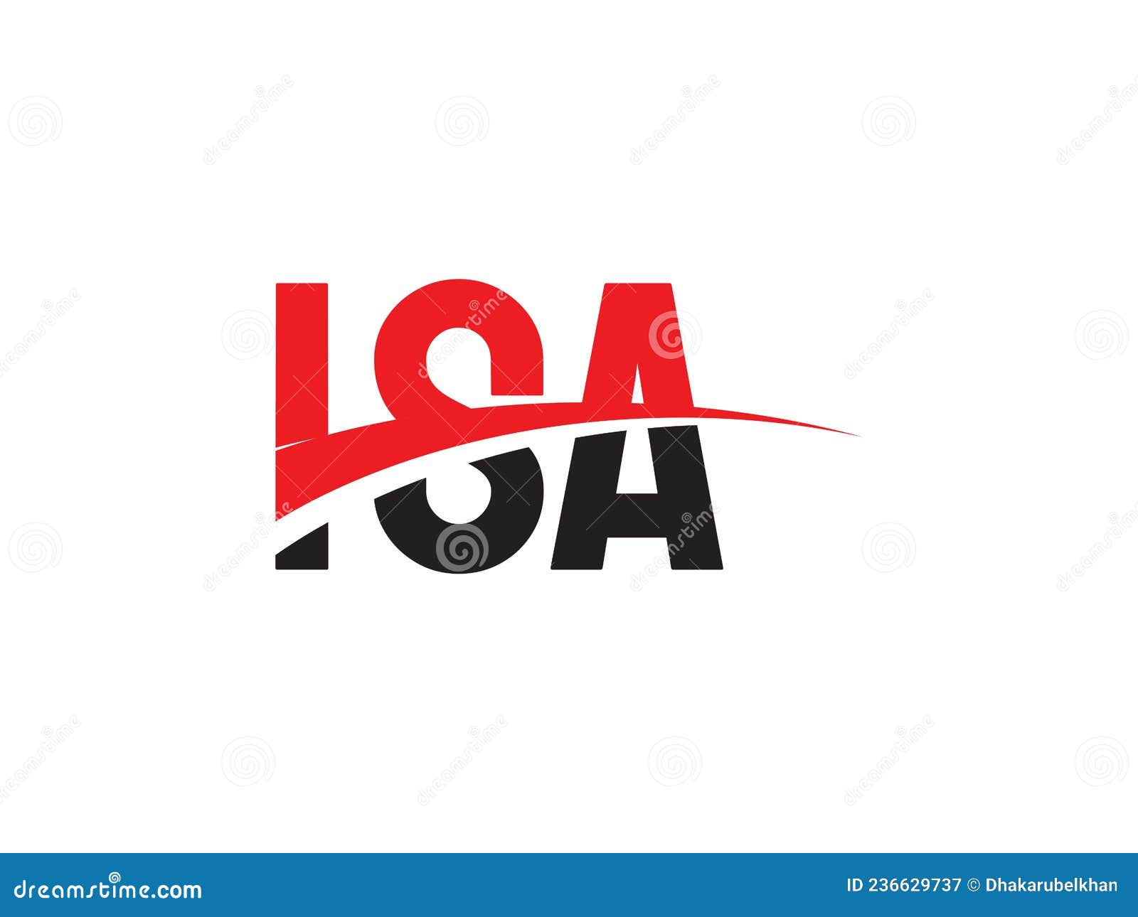 ISA Letter Initial Logo Design Vector Illustration Stock Vector ...