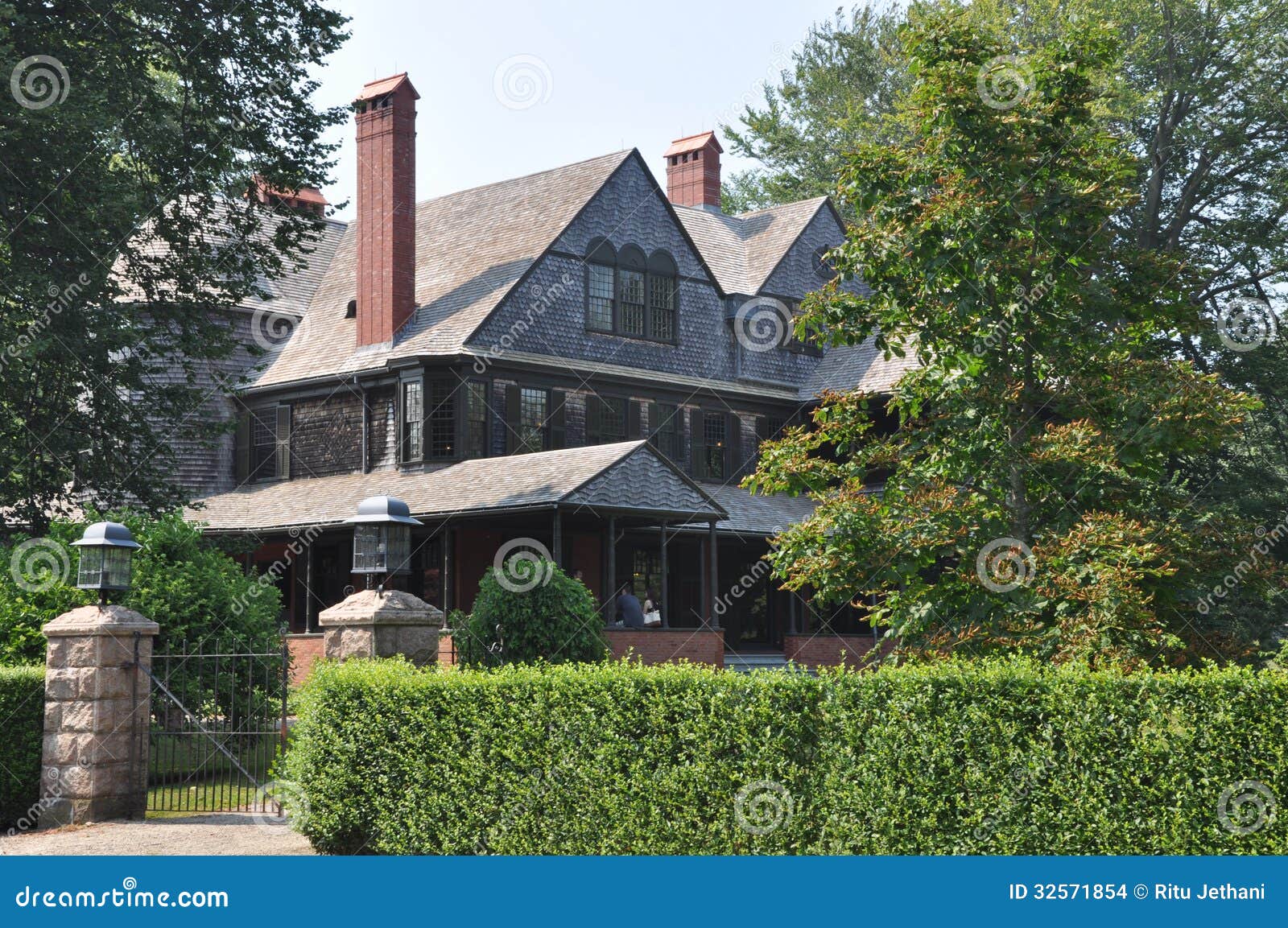 Isaac Bell House in Newport Editorial Stock Image - Image of home ...