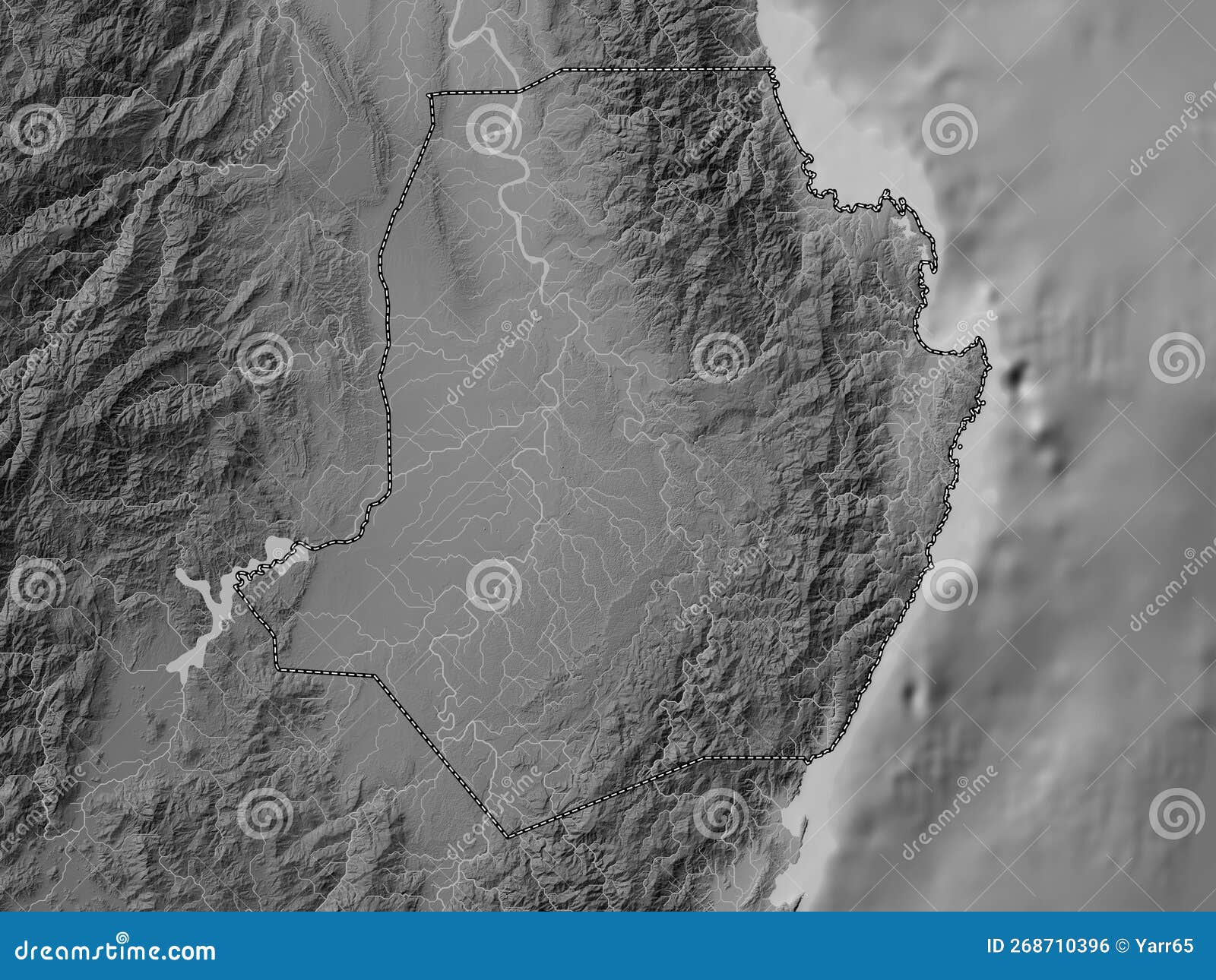 Isabela, Philippines. Grayscale. No Legend Stock Illustration ...