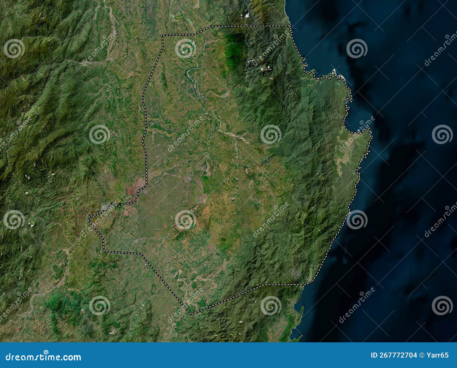 Isabela, Philippines. High-res Satellite. No Legend Stock Illustration ...