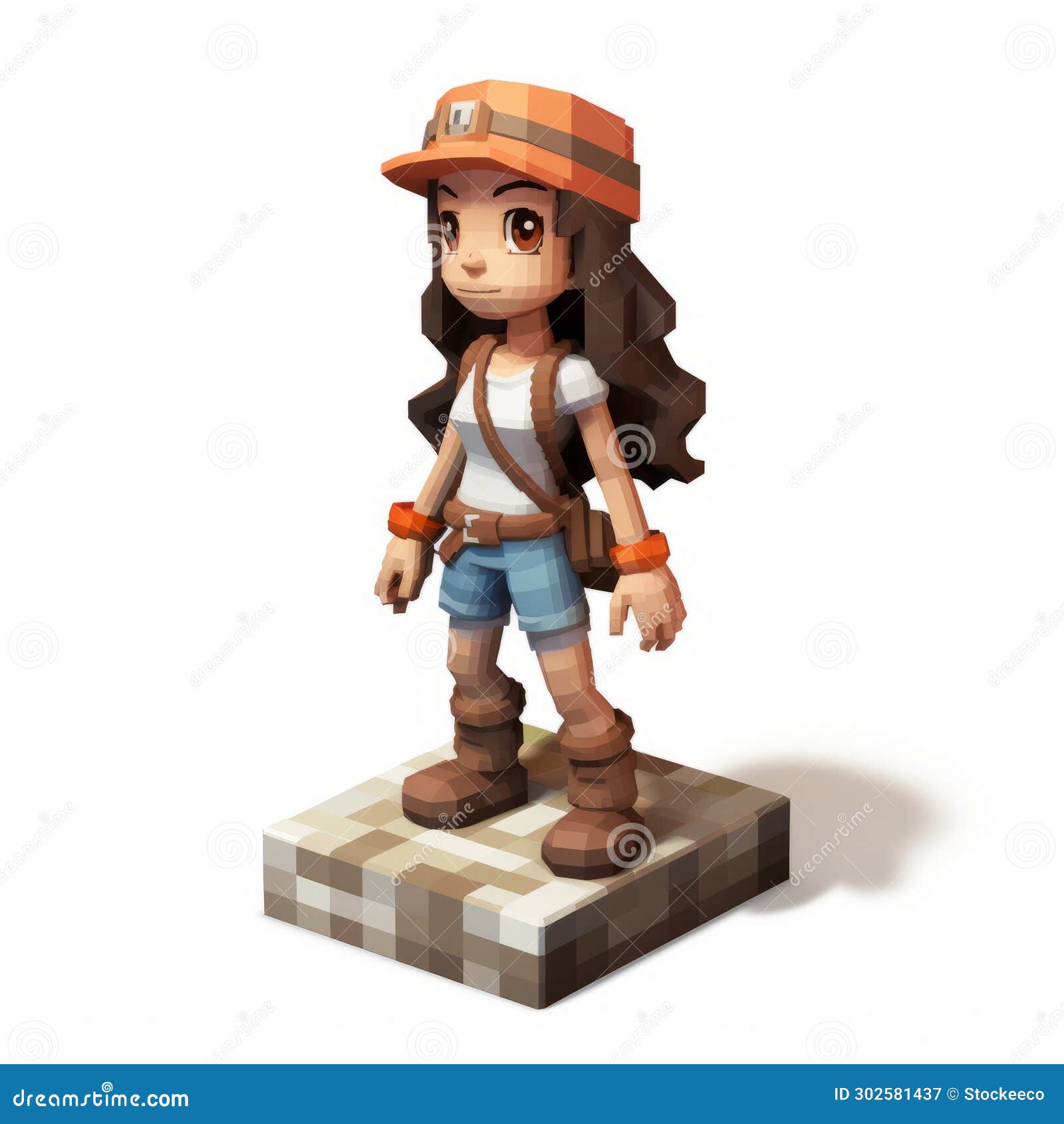 Isabella: 3d Pixel Cartoon Model for Award-winning Nintencore Game ...