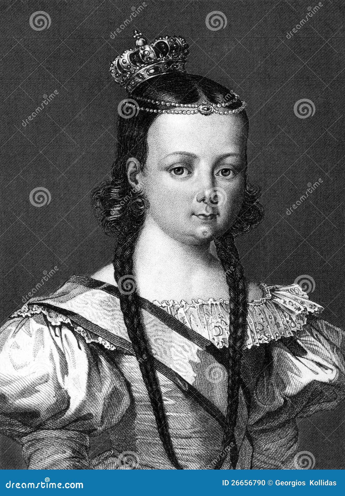 Isabella II von Spanien redaktionelles bild. Illustration von königin ...