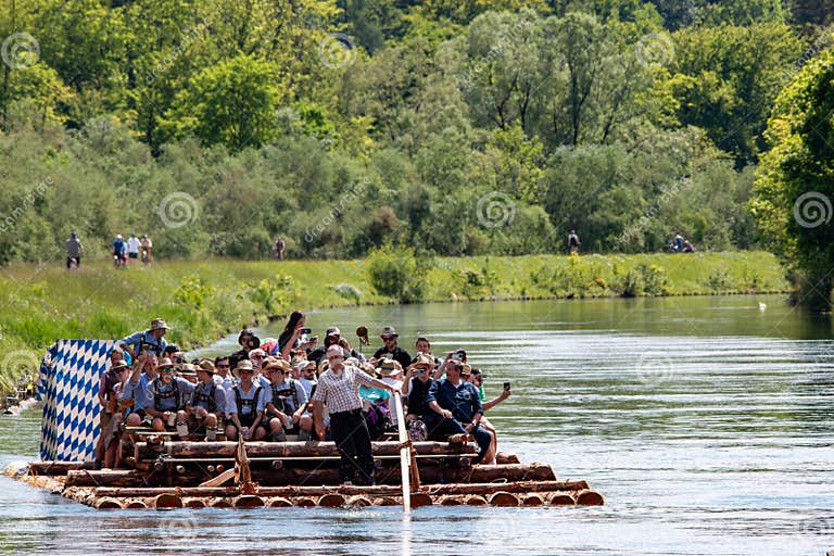 Isar Raft Trips with Isar Raft Event Editorial Stock Image - Image of ...
