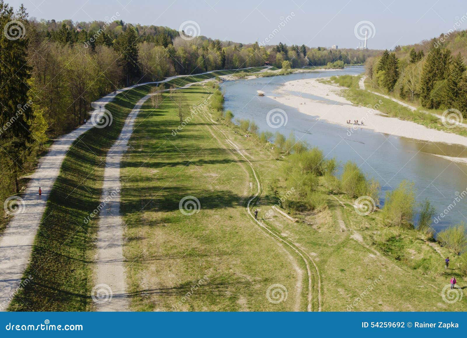 Isar river stock photo. Image of leisure, bars, nature - 54259692