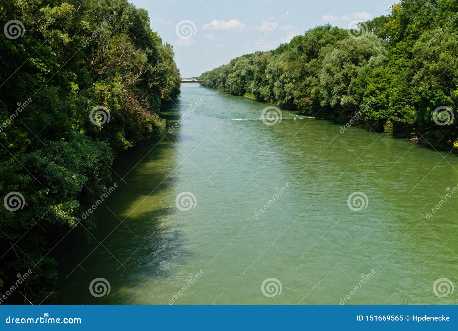 The Isar river, Munich stock image. Image of upper, river - 151669565