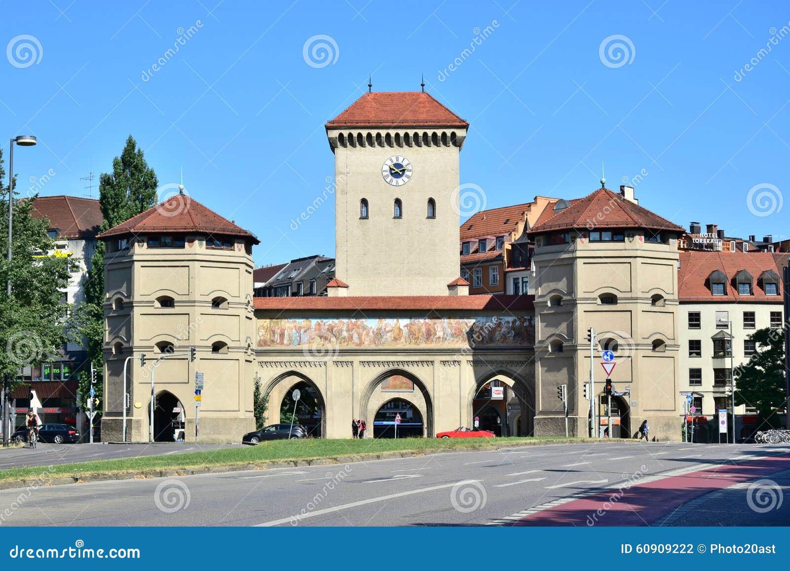 The ISARTOR Gate in Munich, Germany Editorial Photography - Image of ...