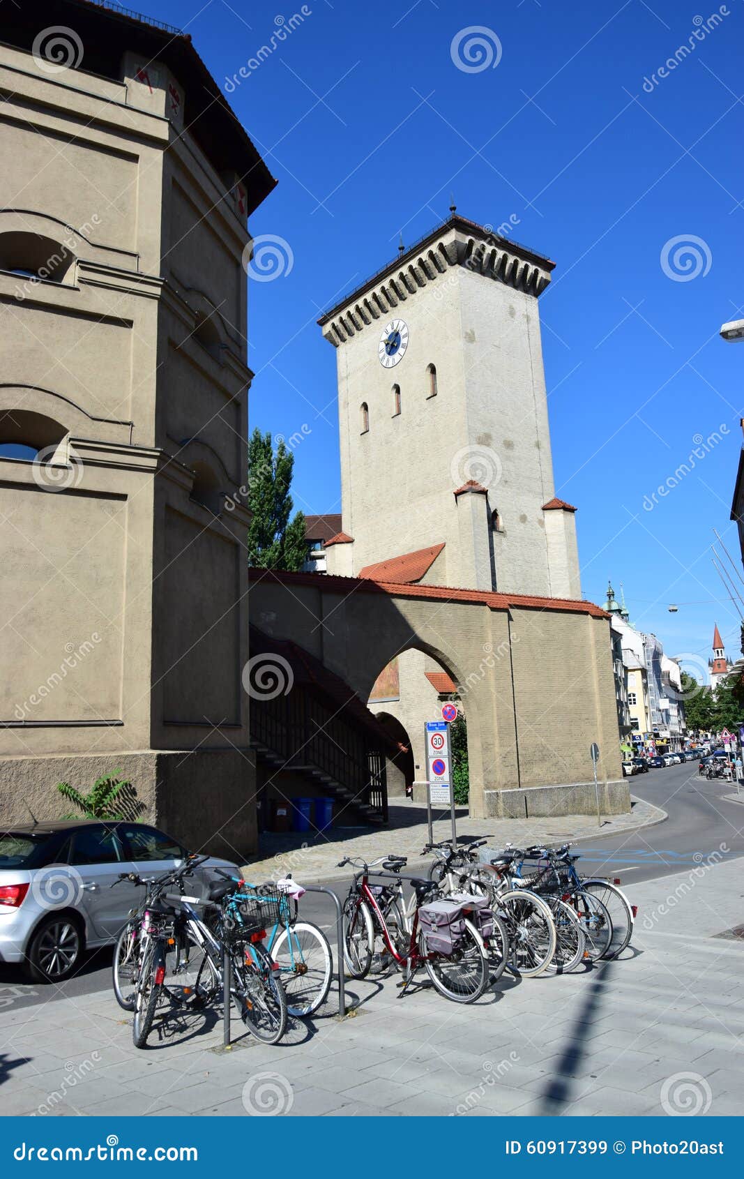 The ISARTOR Gate in Munich, Germany Editorial Stock Image - Image of ...