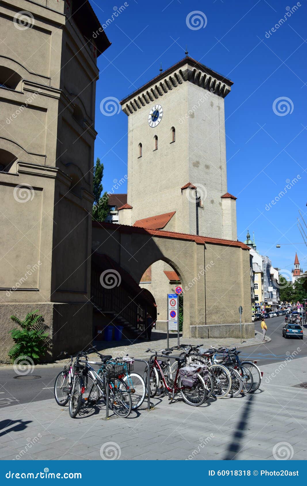 The ISARTOR Gate in Munich, Germany Editorial Stock Photo - Image of ...
