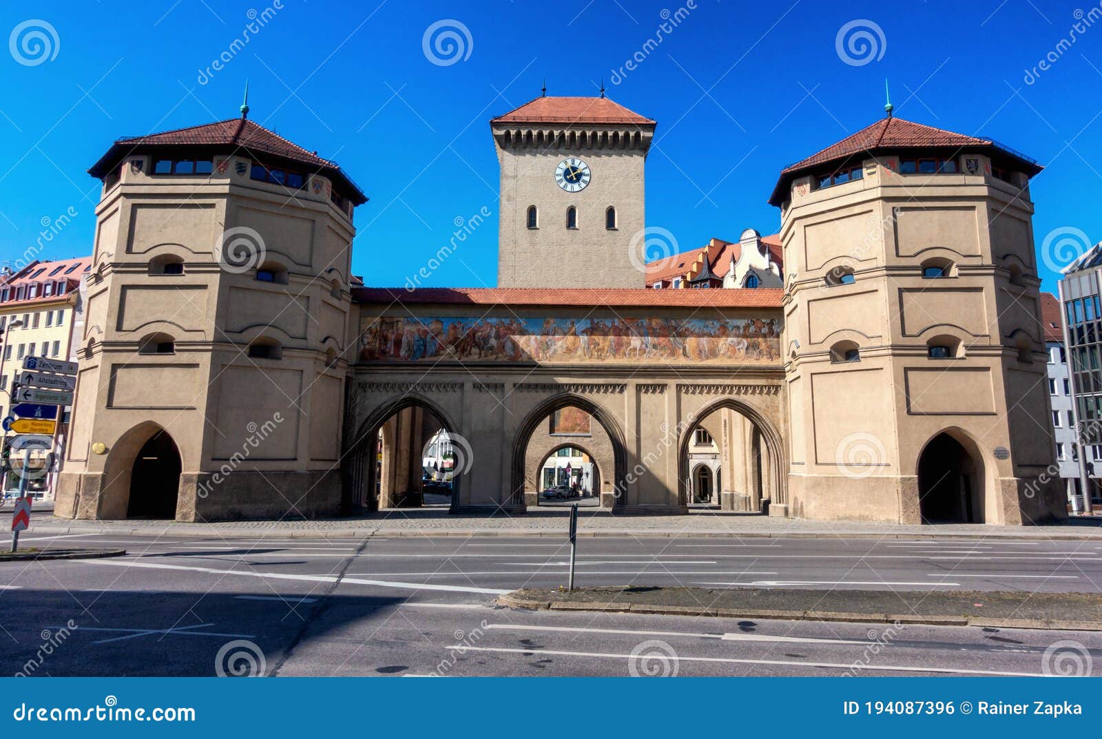 The Isartor in Munich Germany Bavaria Stock Photo - Image of house ...