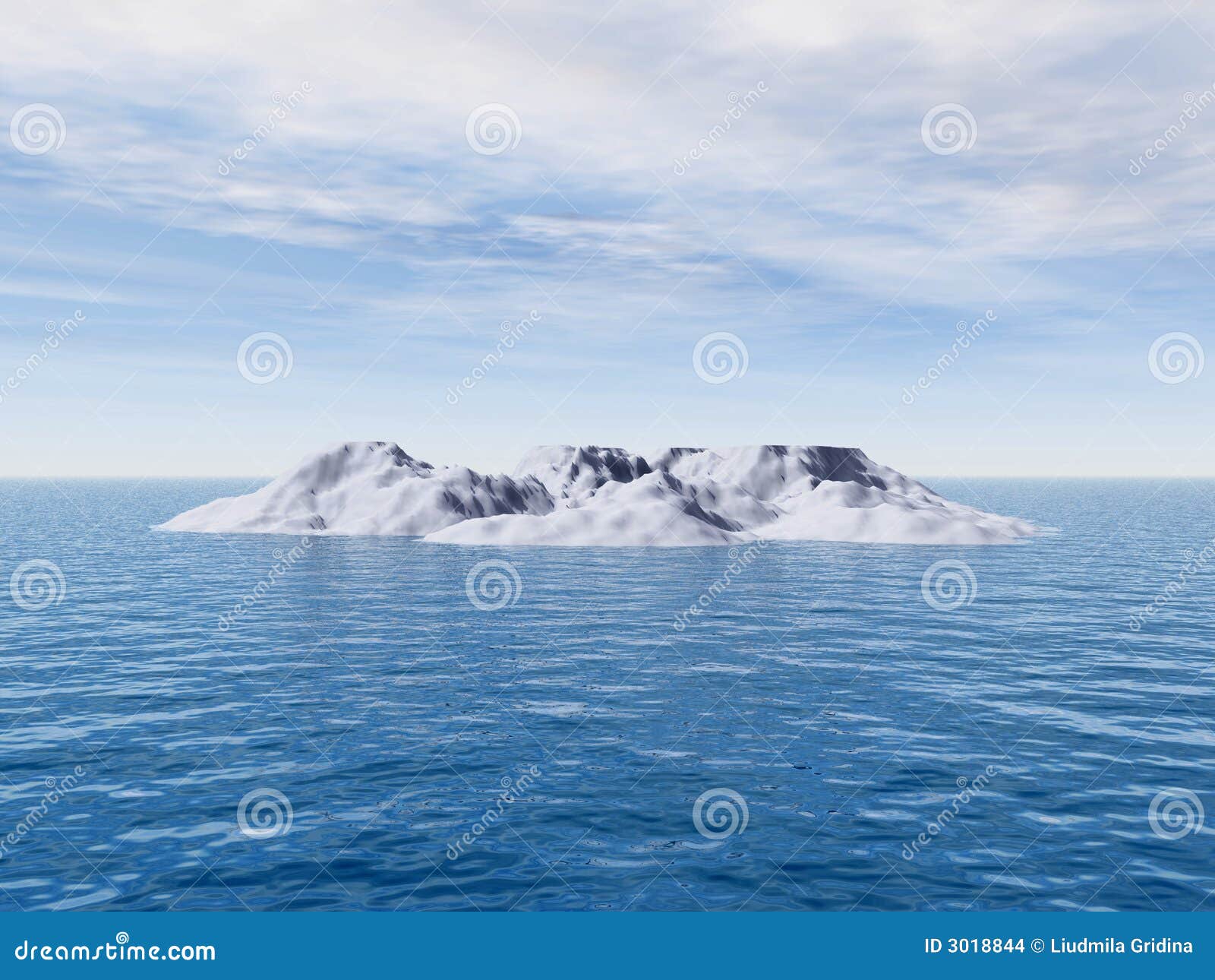 Isberg stock illustrationer. Illustration av digitalt - 3018844
