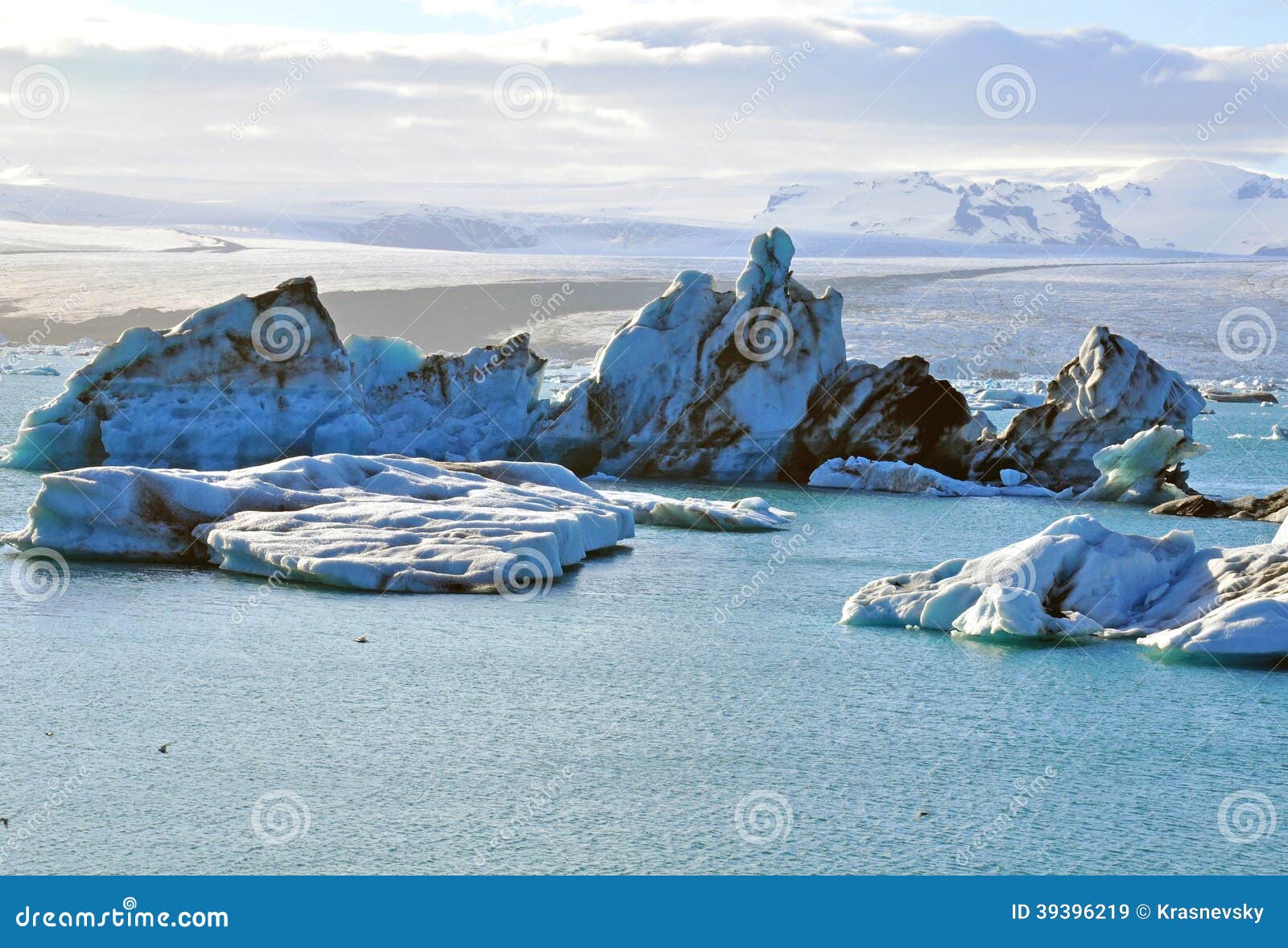 Isberg I Den Jokulsarlon Lagun Fotografering för Bildbyråer - Bild av ...