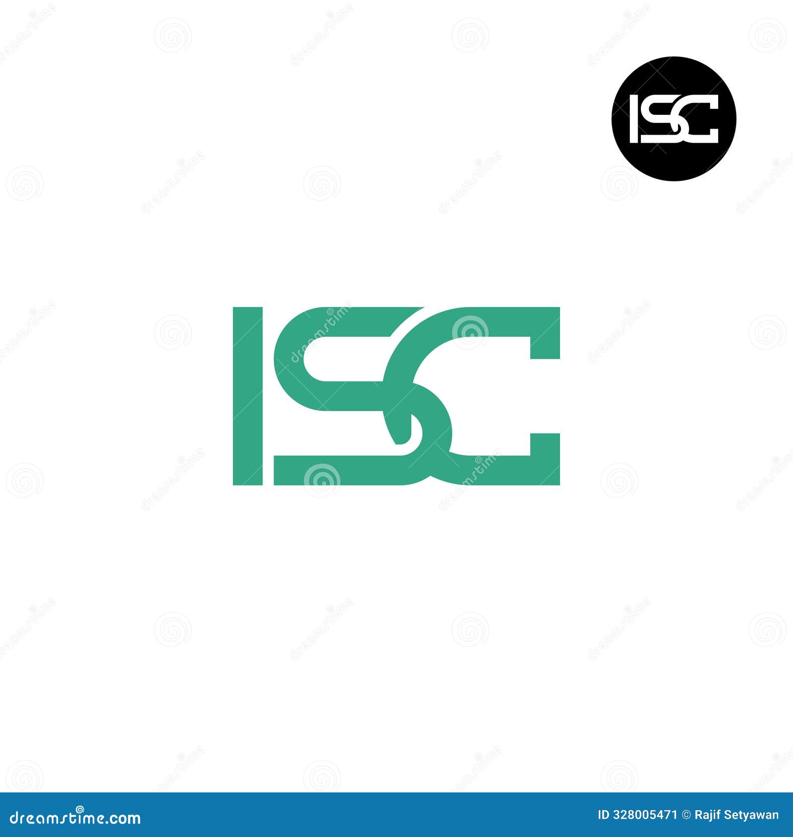 ISC Logo Letter Monogram Design Stock Vector - Illustration of names ...