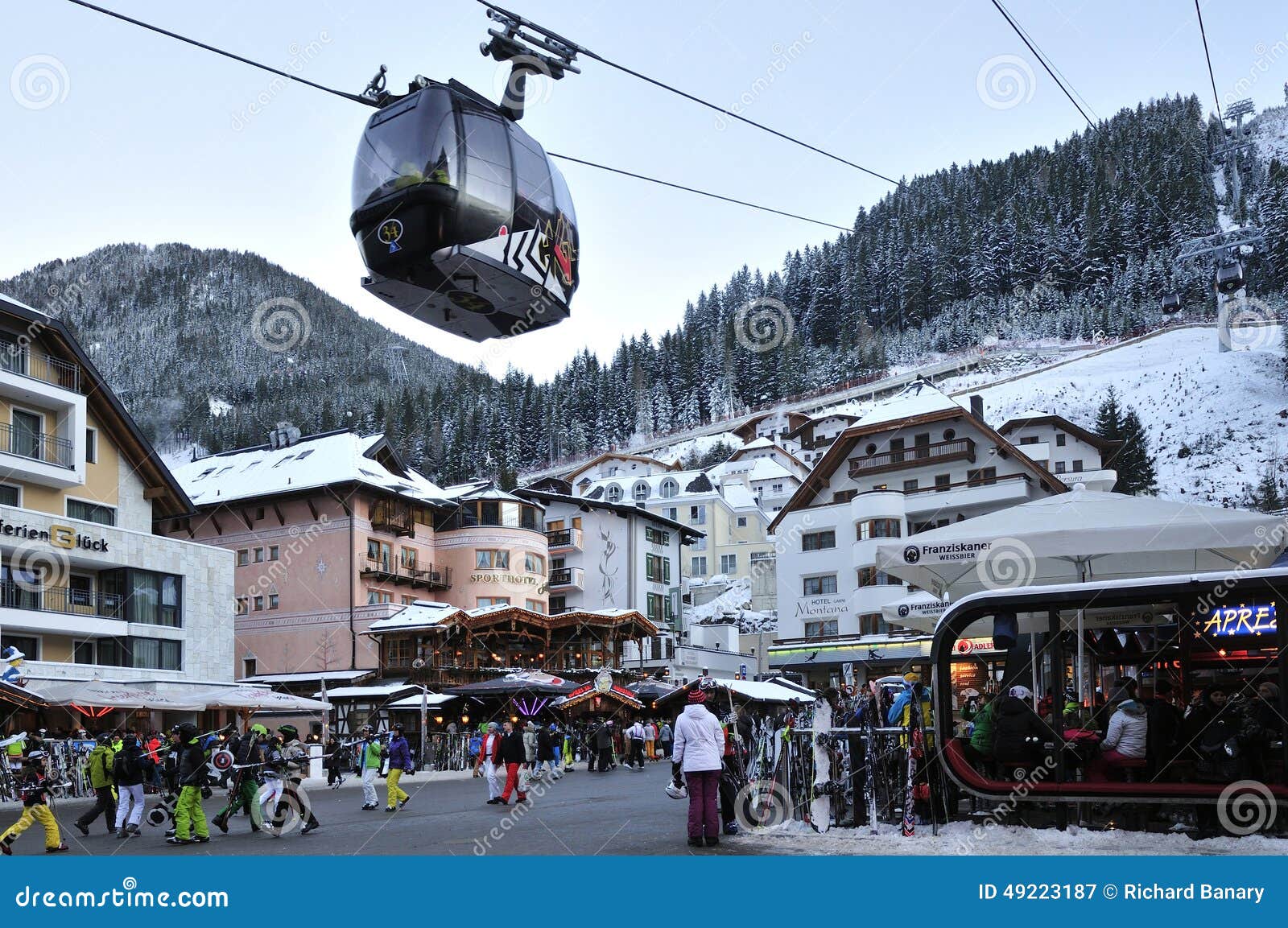 Ischgl editorial photography. Image of centre, mountain - 49223187