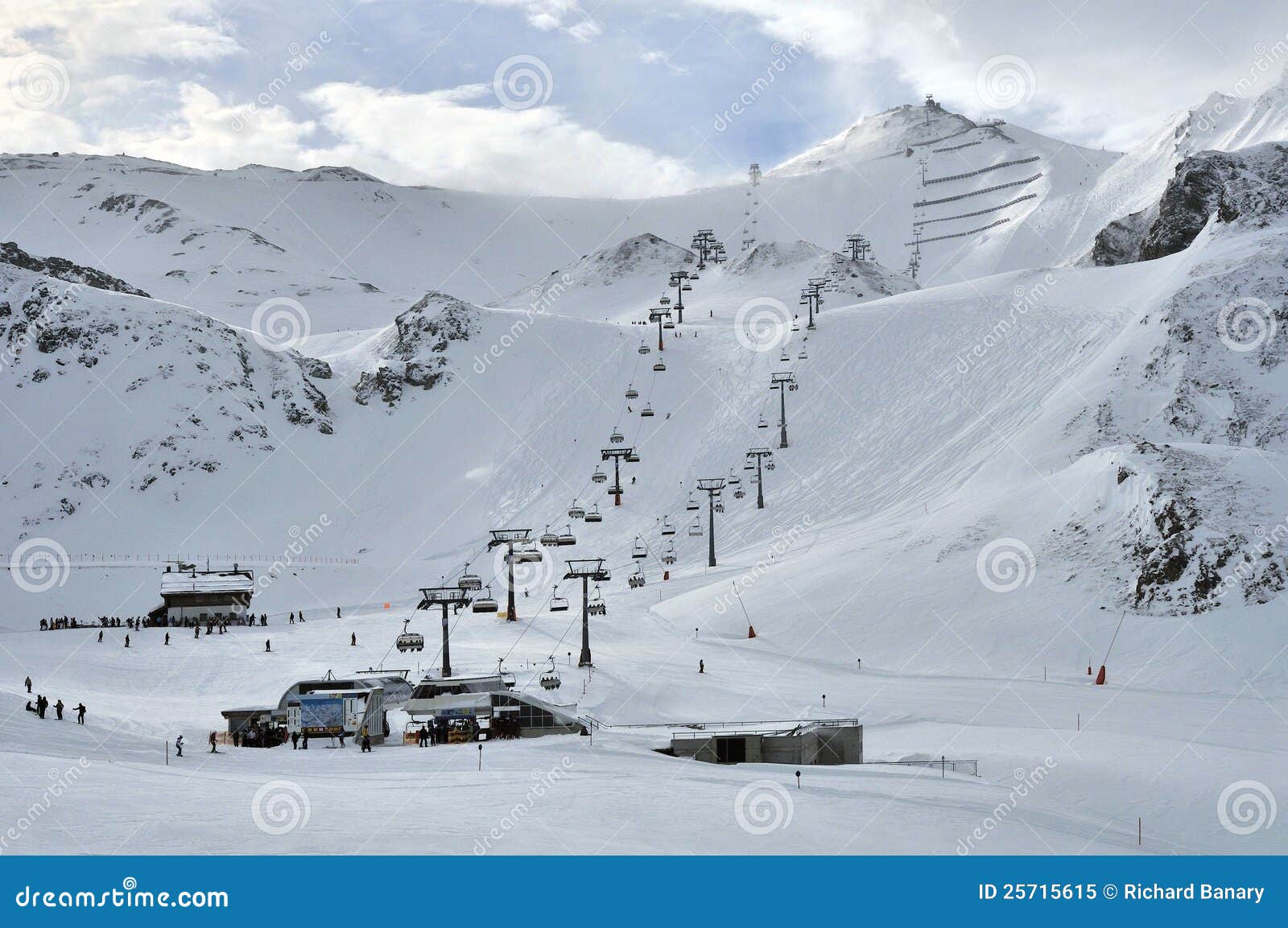 Ischgl Ski Resort stock image. Image of clouds, resort - 25715615