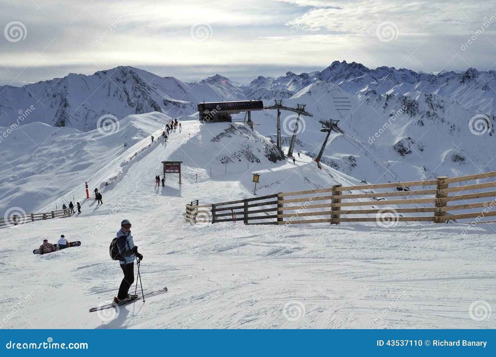 Ischgl Ski Resort editorial image. Image of natural, crest - 43537110