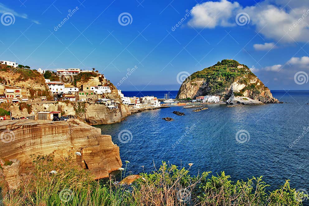 Ischia stock photo. Image of peninsula, landscape, colourful - 26968646