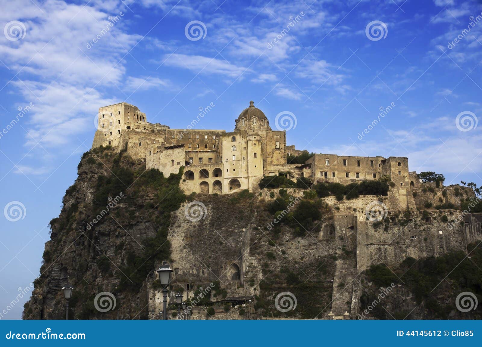 ISCHIA - Aragonese Castle stock photo. Image of culture - 44145612