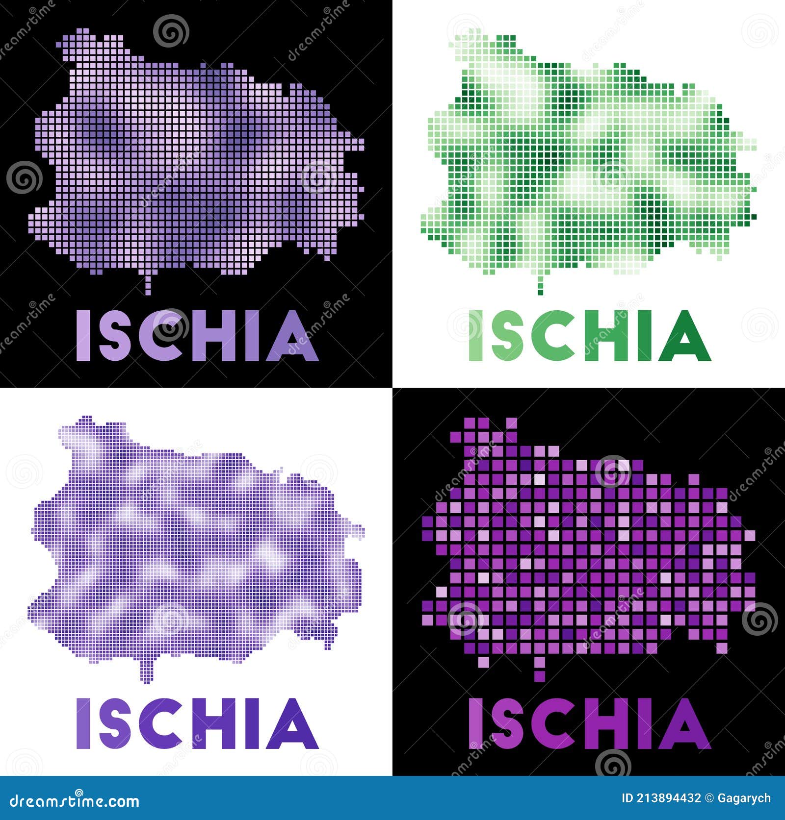 Ischia map. stock vector. Illustration of background - 213894432