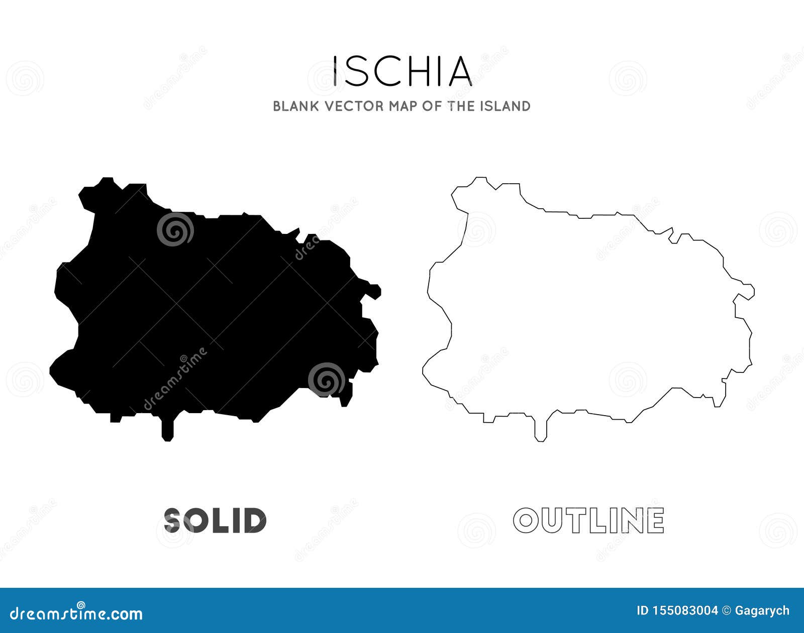 Ischia map. stock vector. Illustration of isolated, democracy - 155083004