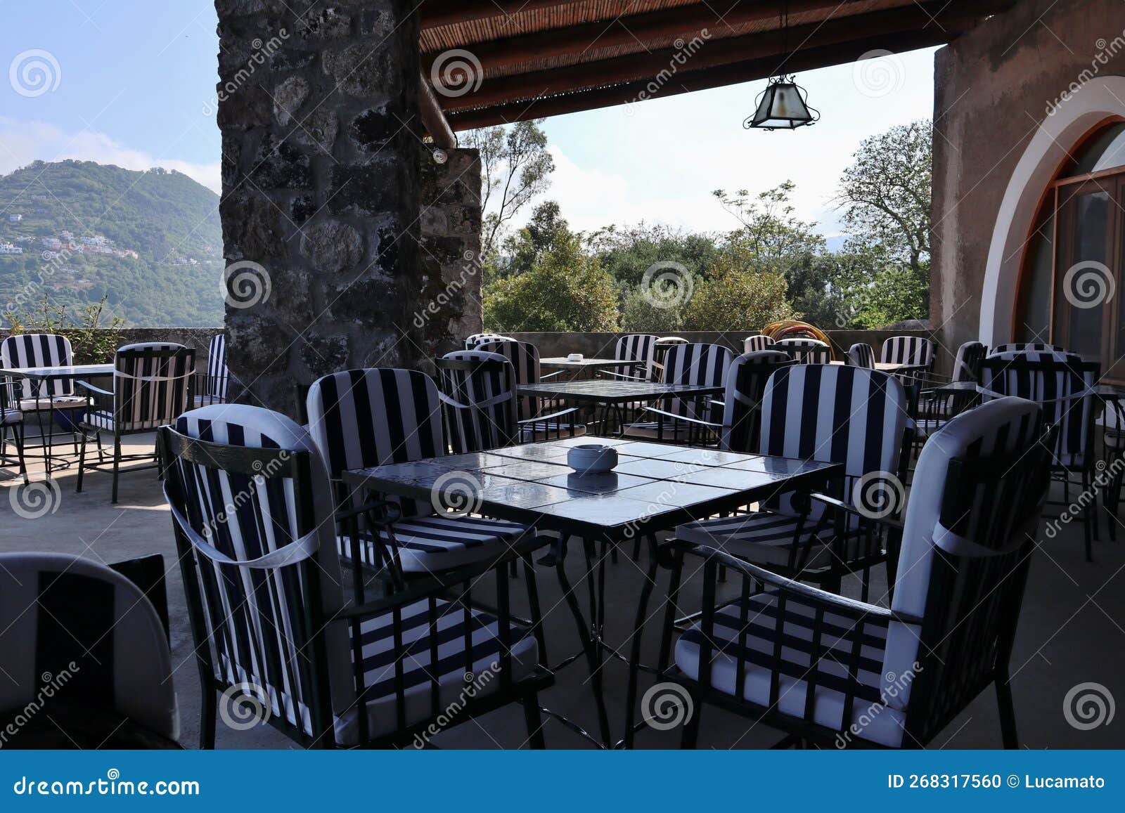 Ischia Ponte - Tavolini Del Bar Il Terrazzo Stock Photo - Image of ...