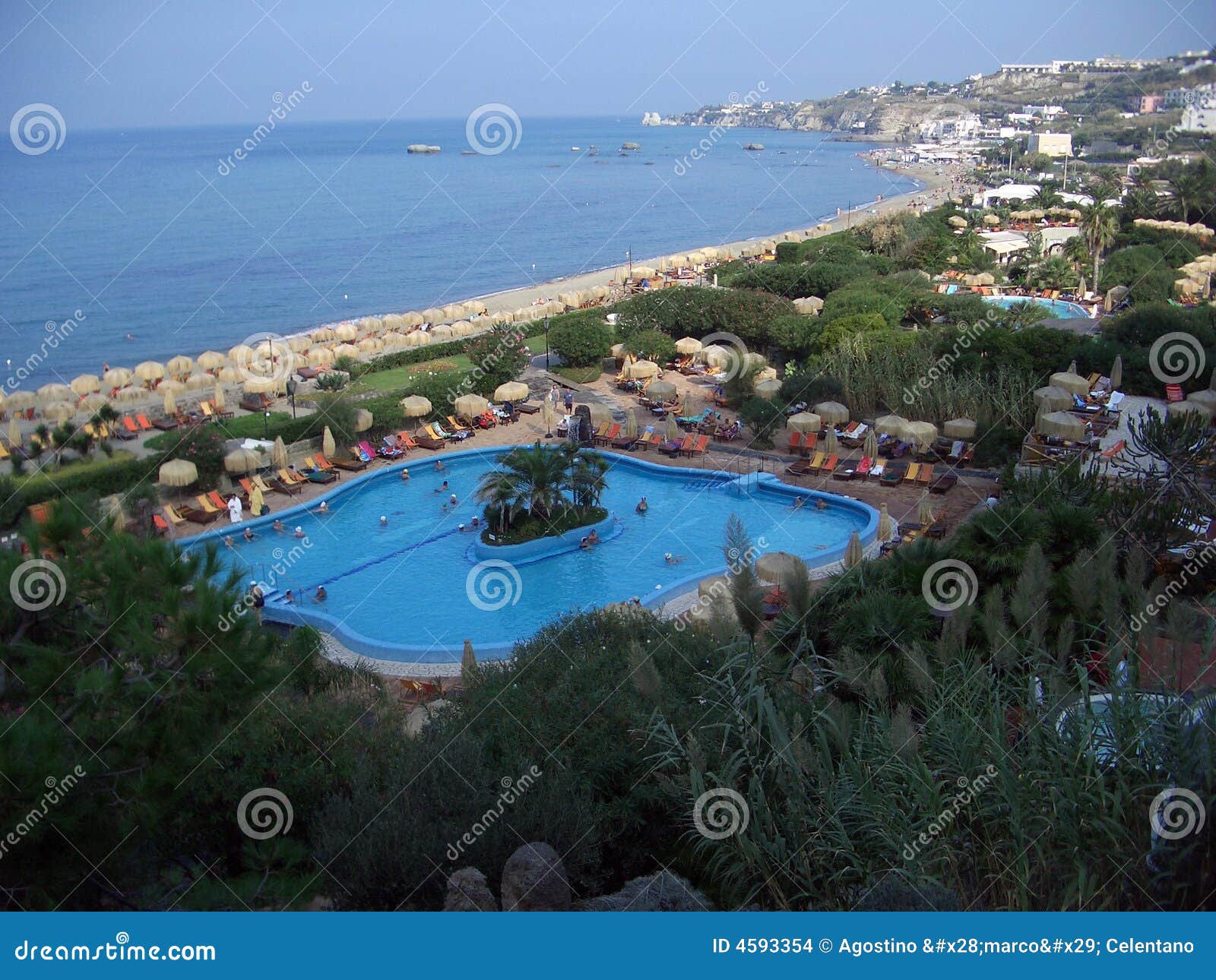 Ischia s thermal pools stock photo. Image of terms, tropical - 4593354