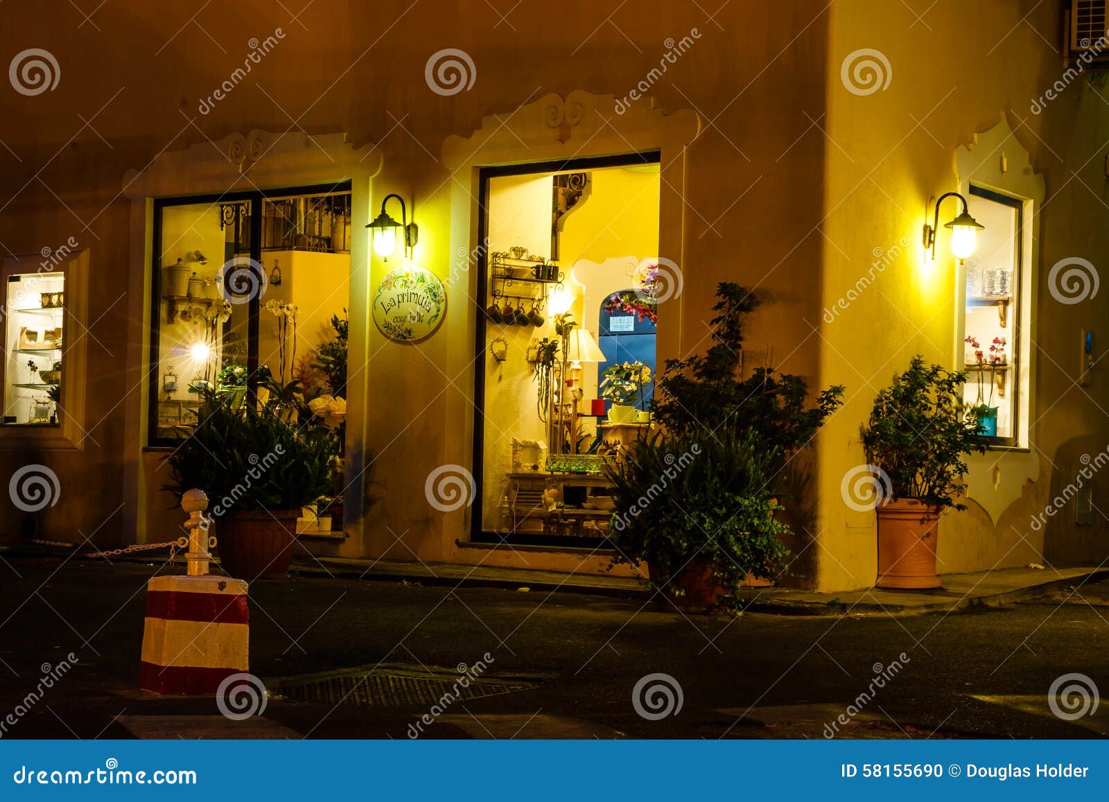 Ischia shop editorial image. Image of street, plants - 58155690